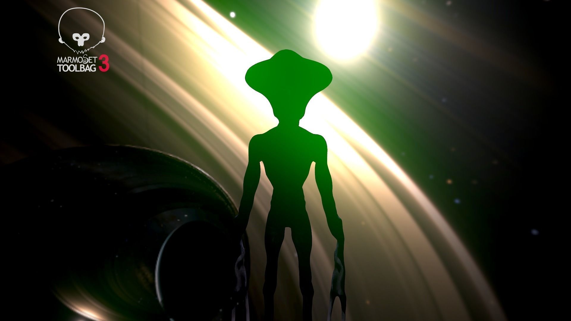 3D model Alien - Independence Day - Harvester - VR / AR / low-poly ...