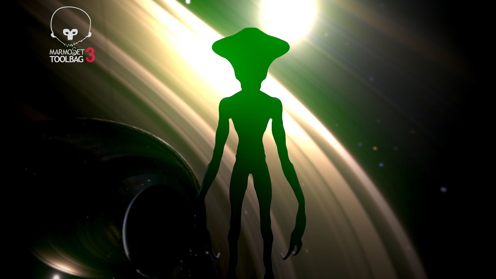 3D model Alien - Independence Day - Harvester - VR / AR / low-poly ...