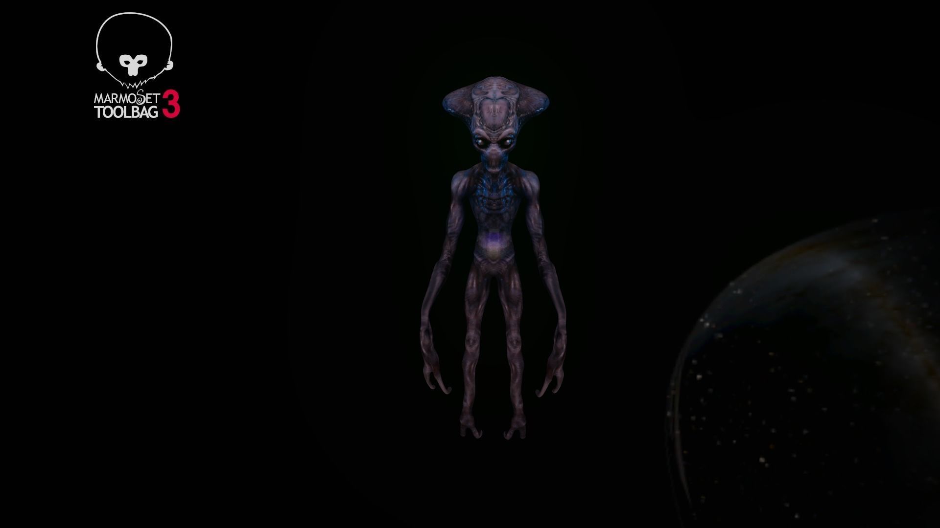 3D model Alien - Independence Day - Harvester - VR / AR / low-poly ...