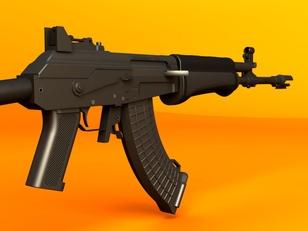 Assault rifle RK 62 free 3D model animated | CGTrader