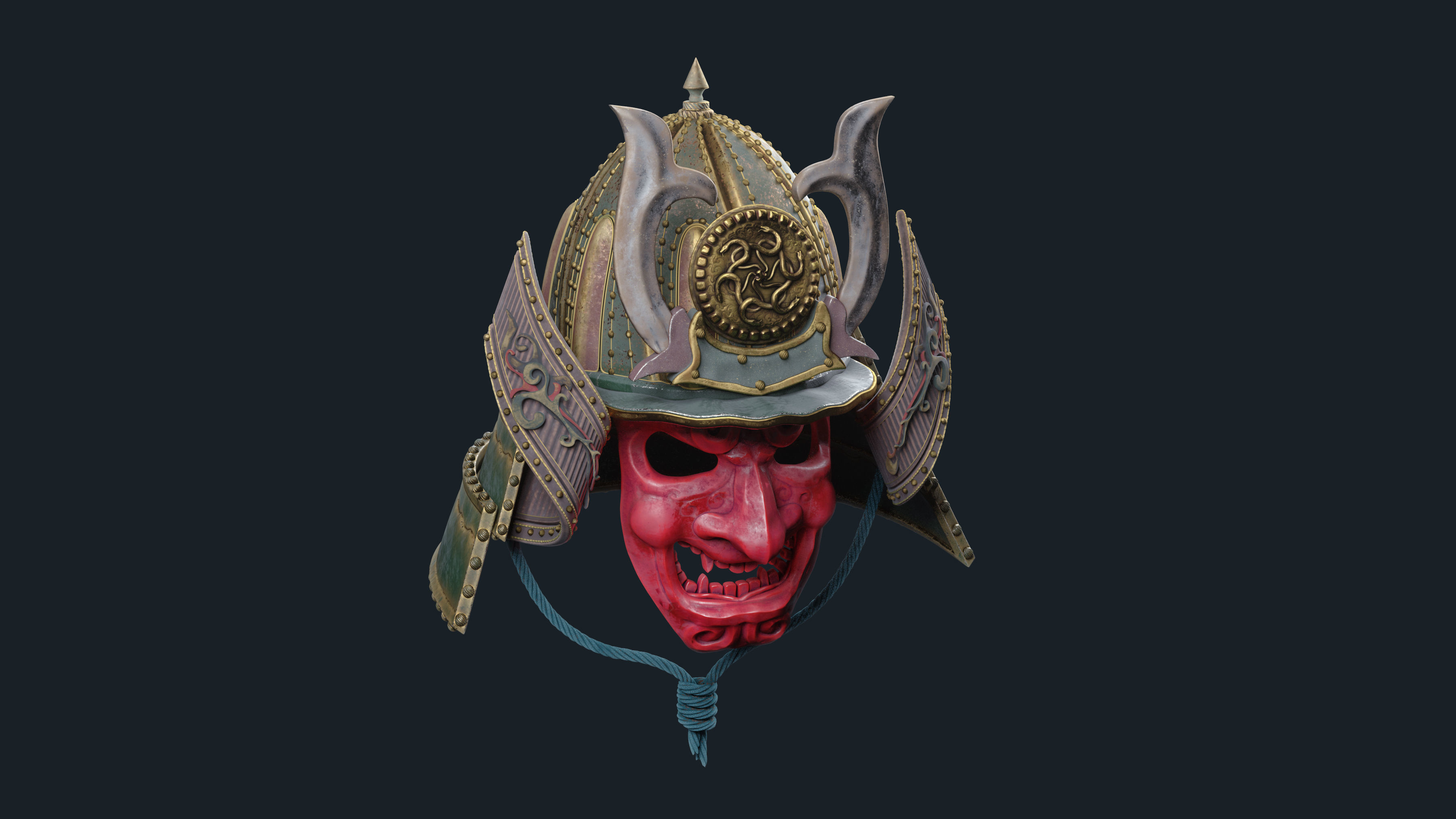 Samurai Mask 3D model | CGTrader