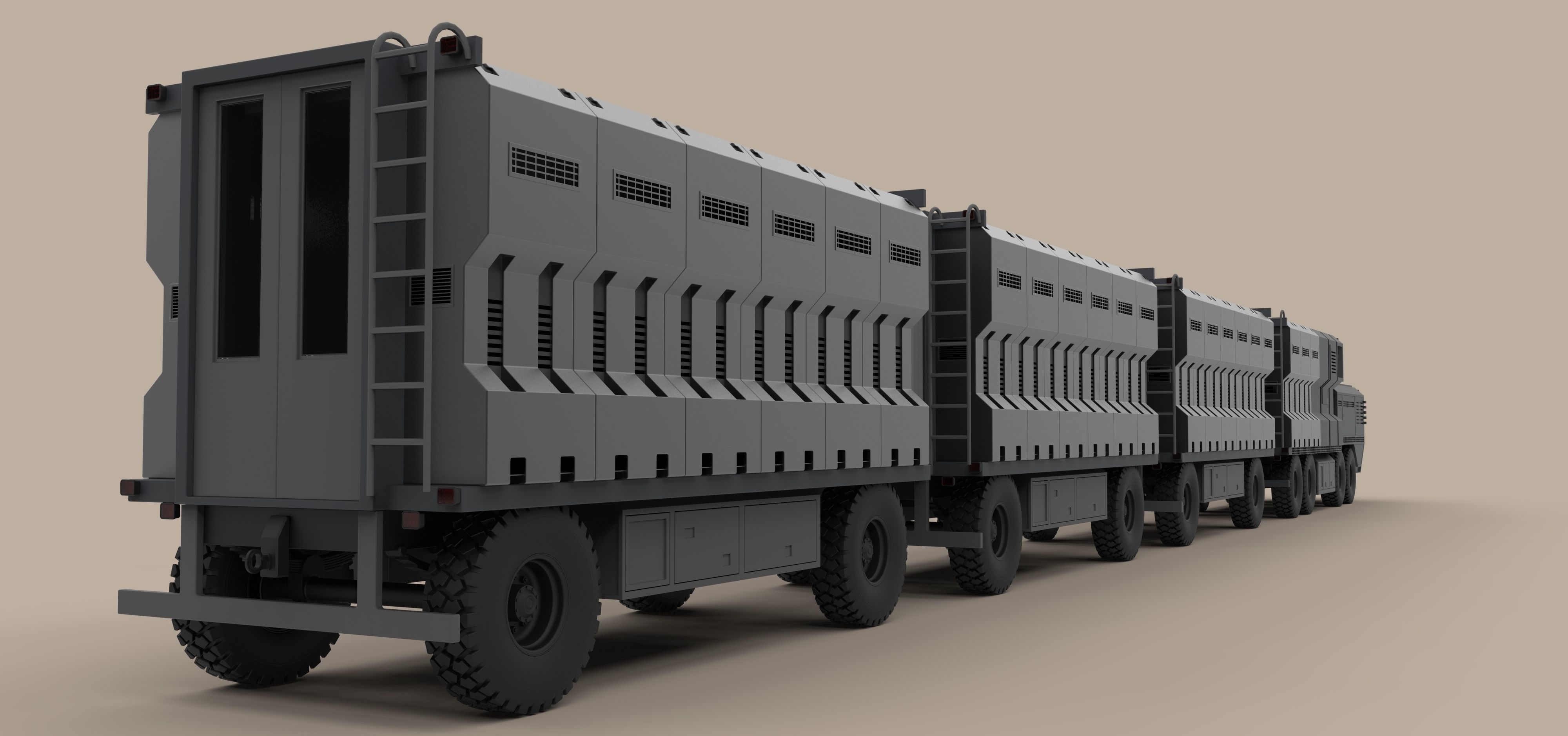 DMC road train from movie Deadpool 2 3D model | CGTrader