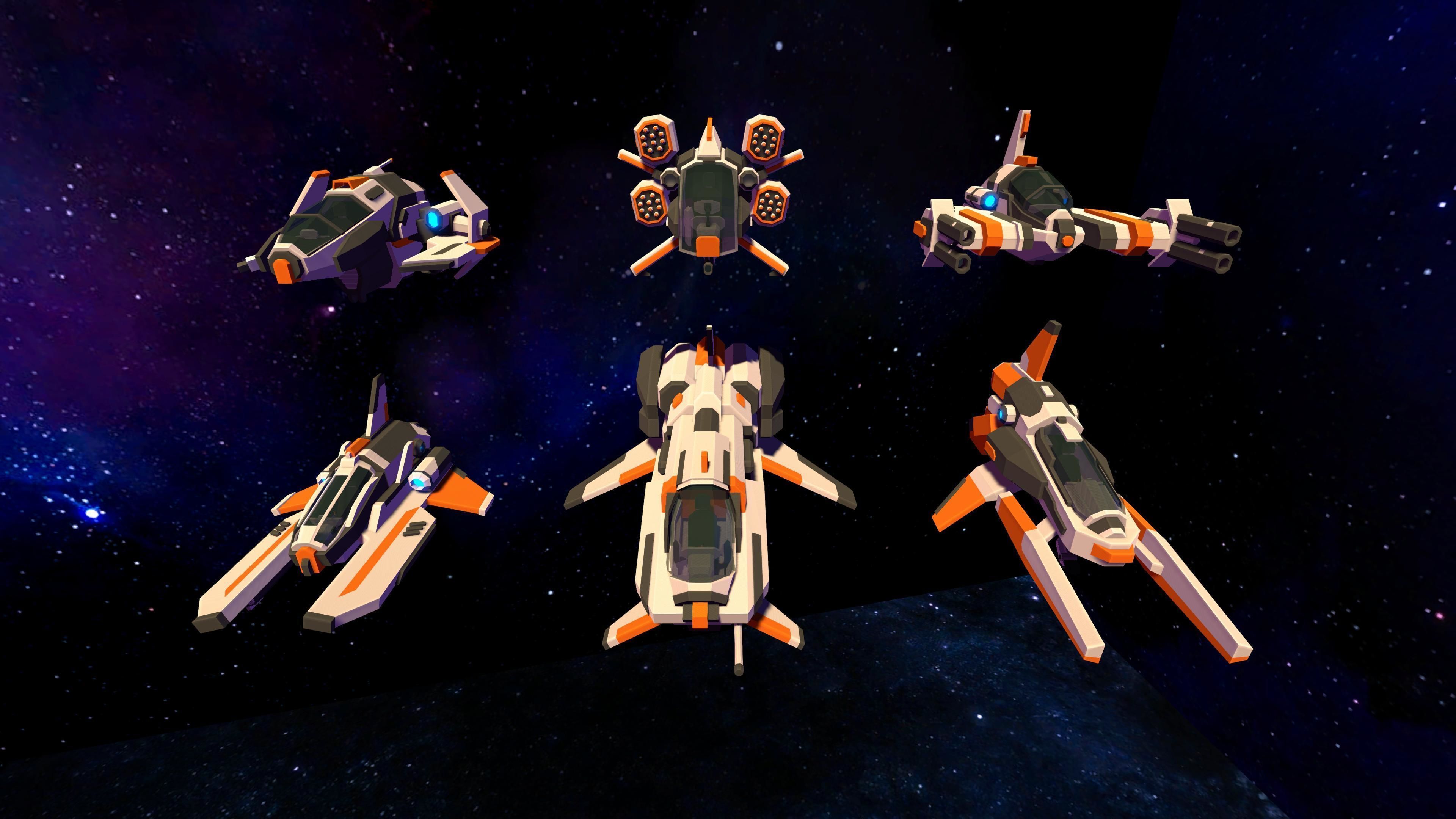 3D model CB LowPoly Spaceships | CGTrader