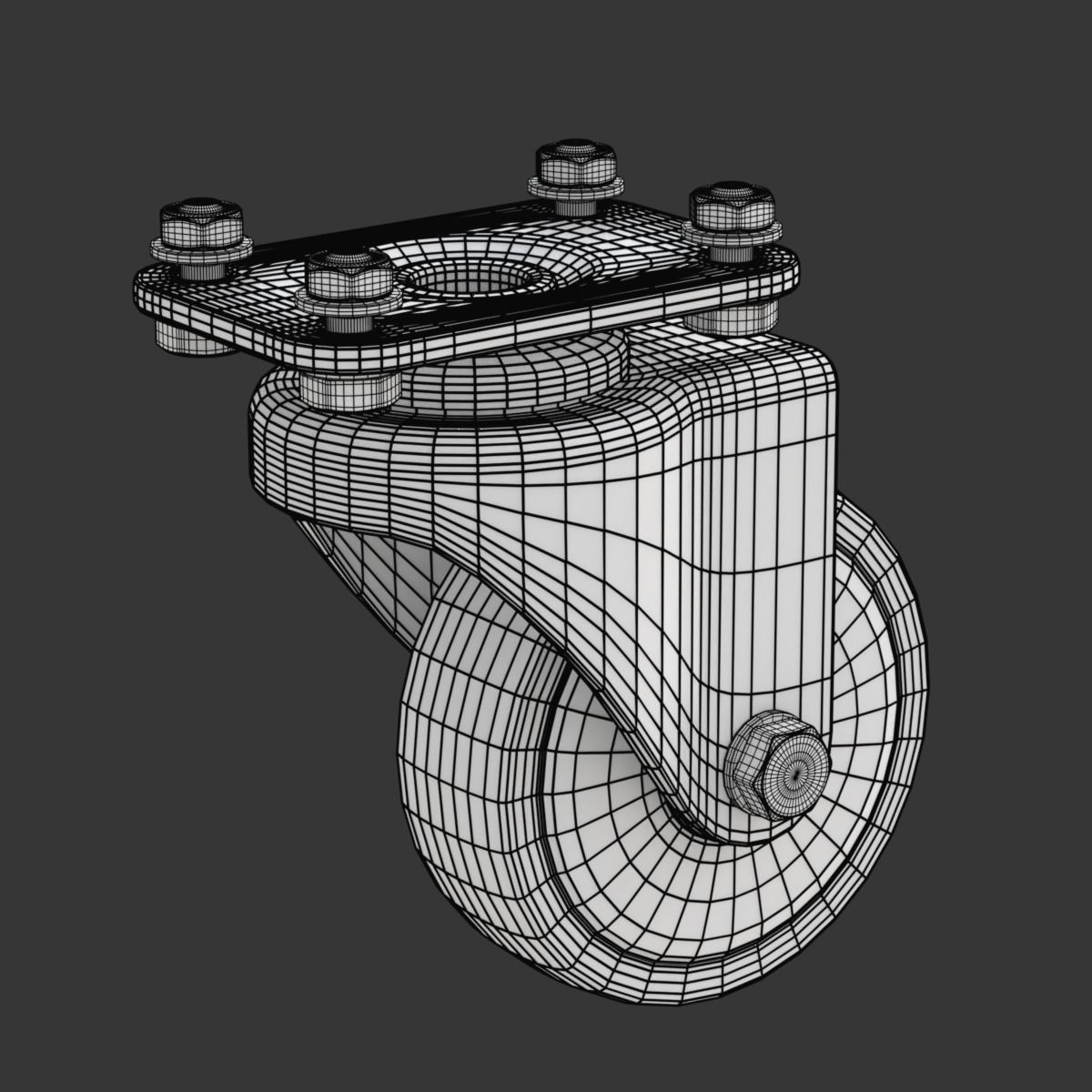 Set of Caster Wheels 3D model | CGTrader