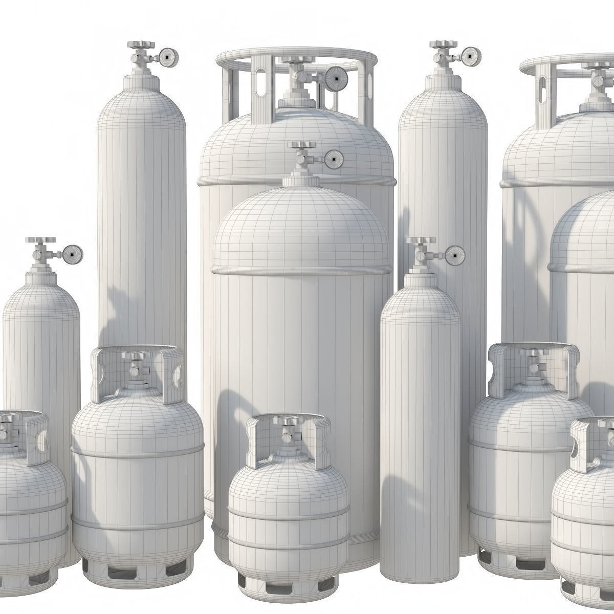 Gas Cylinders 3D model | CGTrader