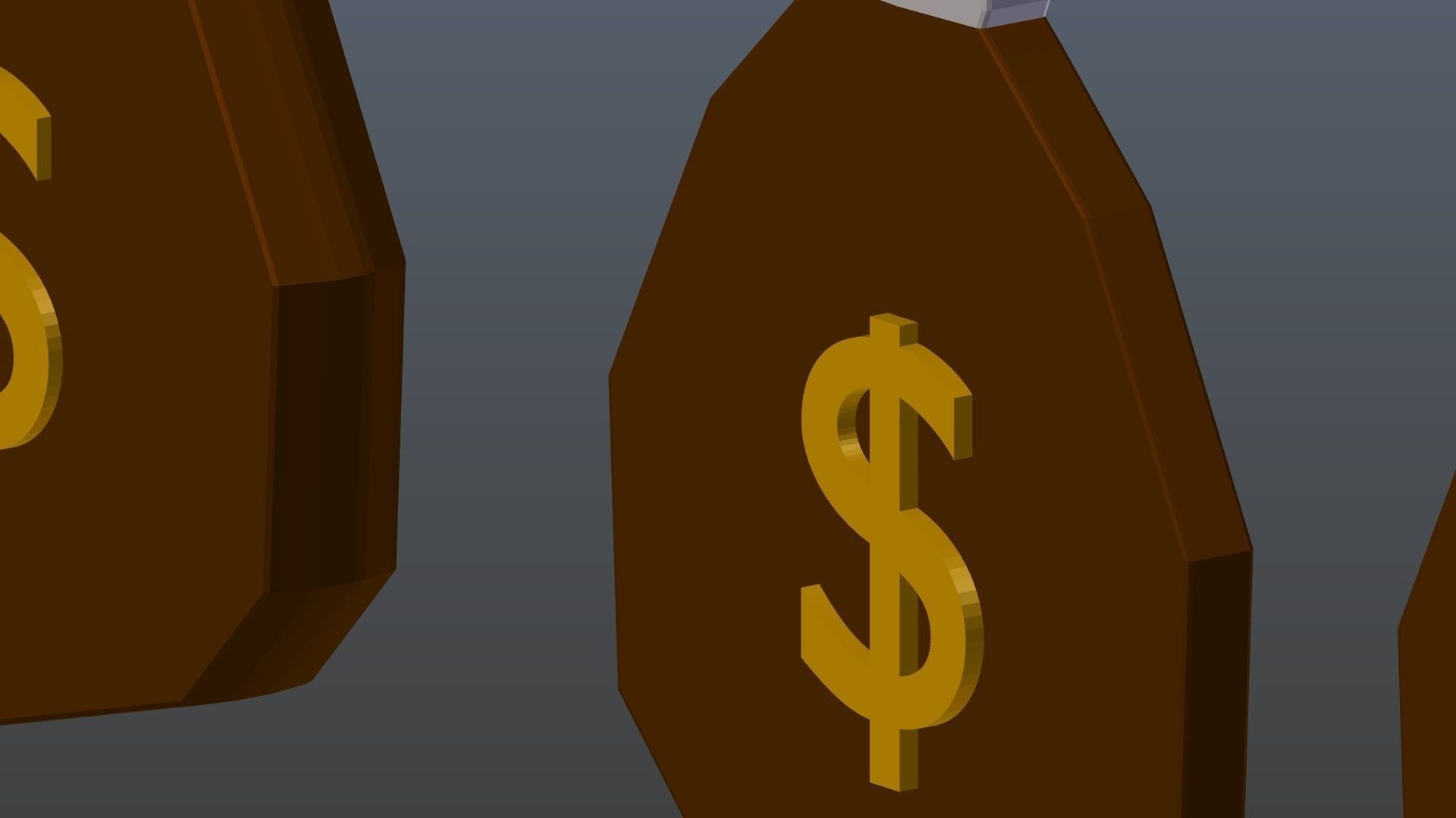3D model Low poly symbols of money VR / AR / low-poly | CGTrader
