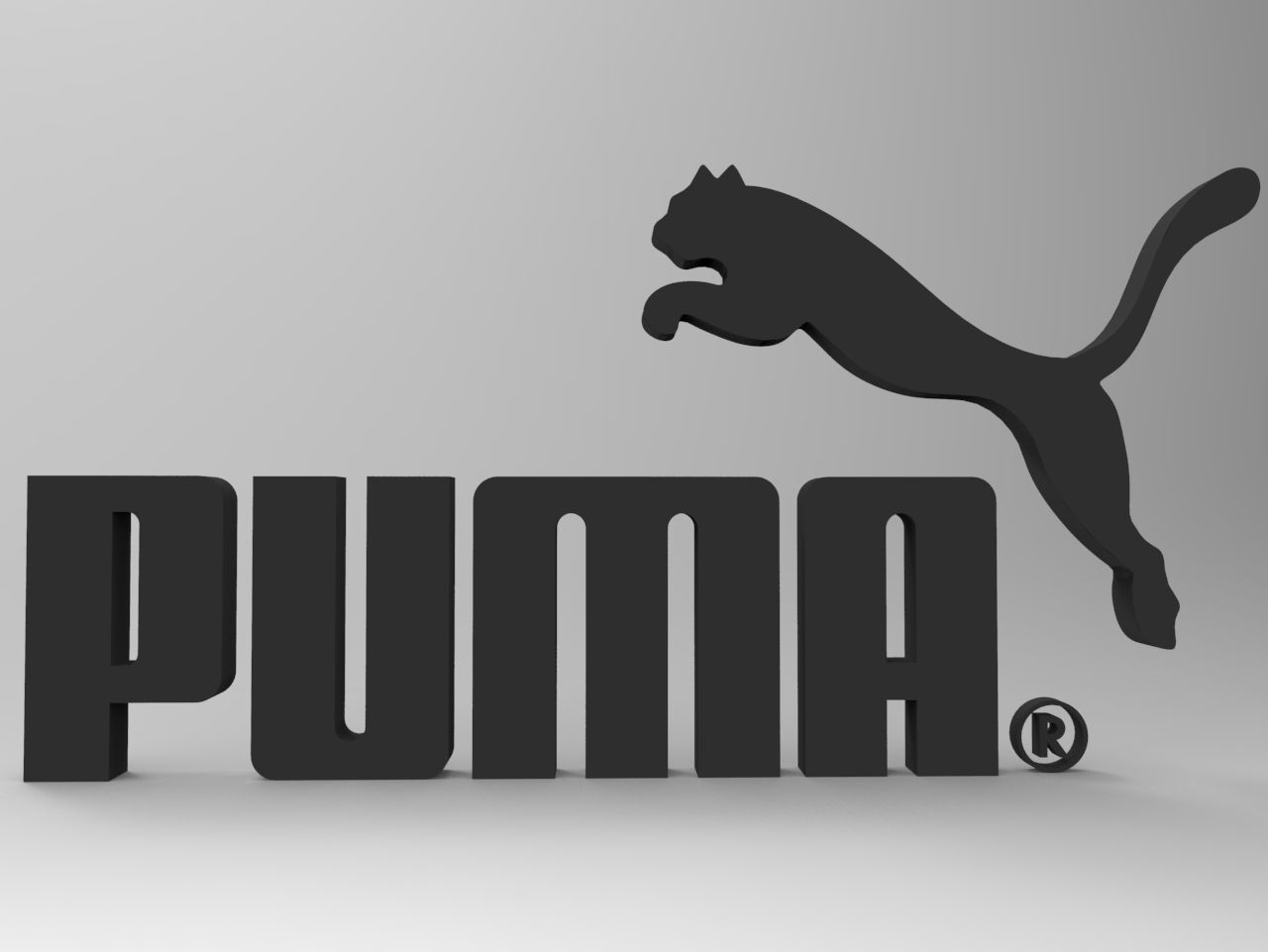 3D model Puma logo 3D model VR / AR / low-poly | CGTrader
