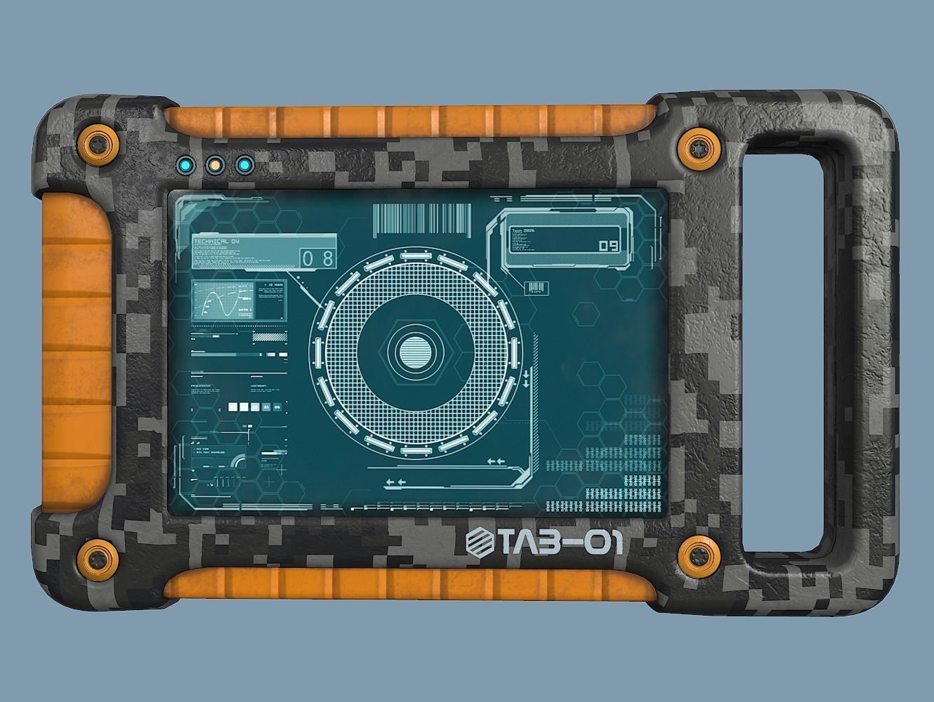 3D model Sci Fi Tablet Tab-01 VR / AR / low-poly | CGTrader