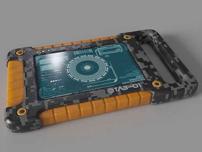 3D model Sci Fi Tablet Tab-01 VR / AR / low-poly | CGTrader