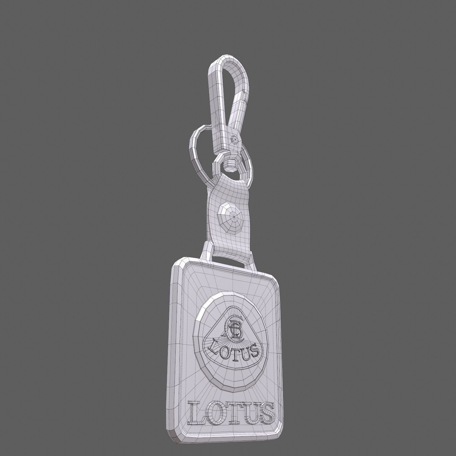 Lotus car logo keychain 3d model 3D model | CGTrader