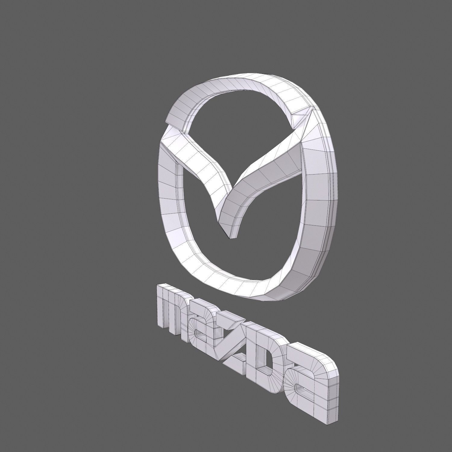 Mazda car logo keychain 3d model 3D model | CGTrader