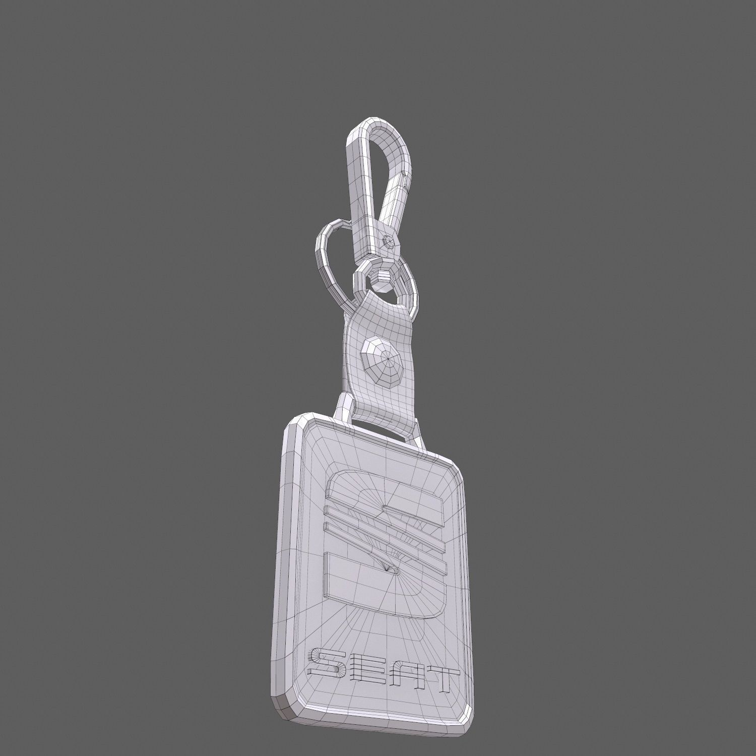 Seat car metal logo keychain 3d model 3D model | CGTrader
