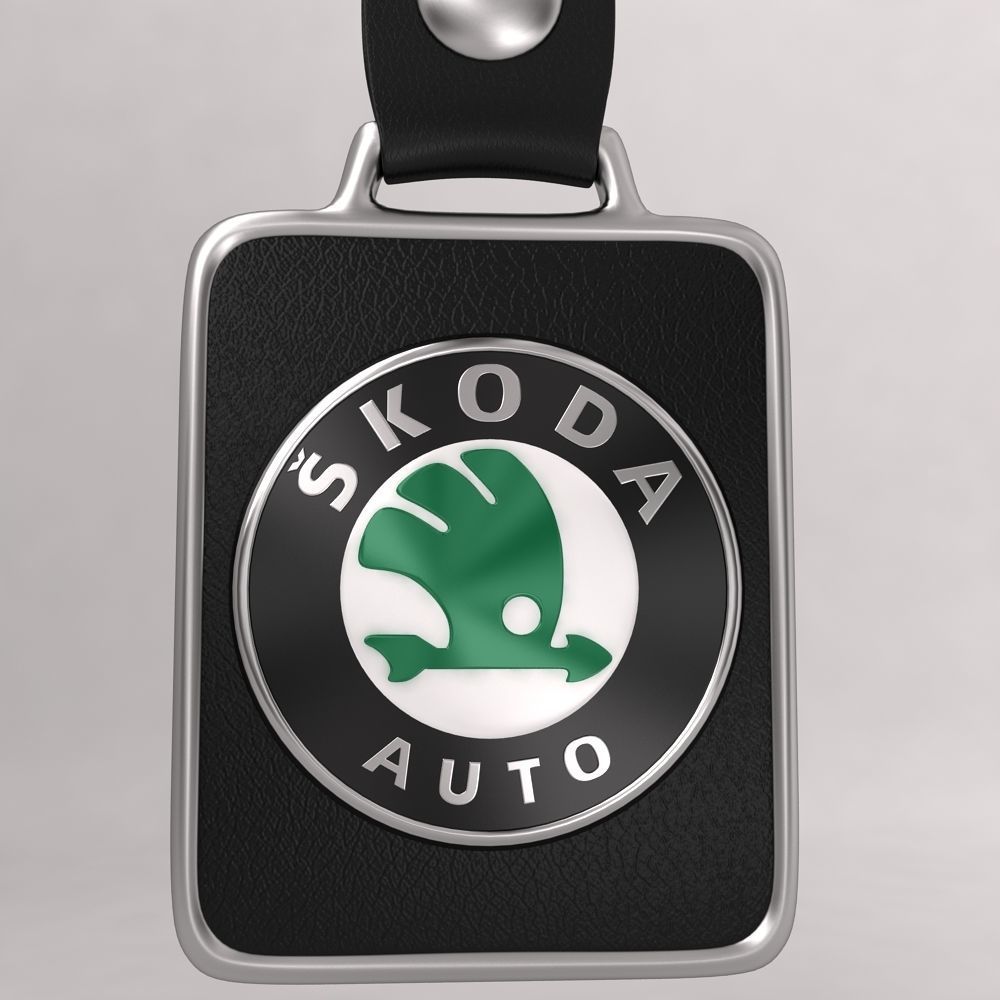 Skoda car logo keychain 3d model type 1 3D model | CGTrader