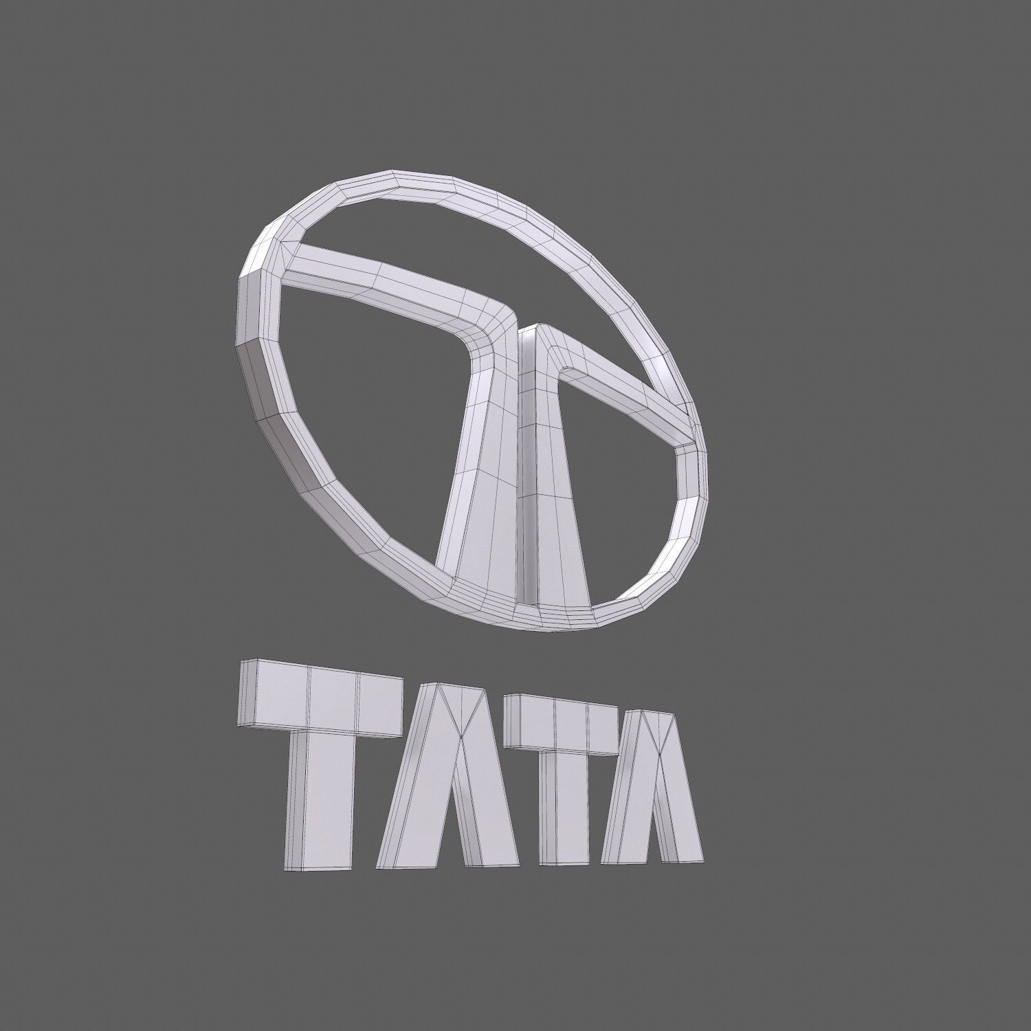 Tata car logo keychain 3d model 3D model | CGTrader