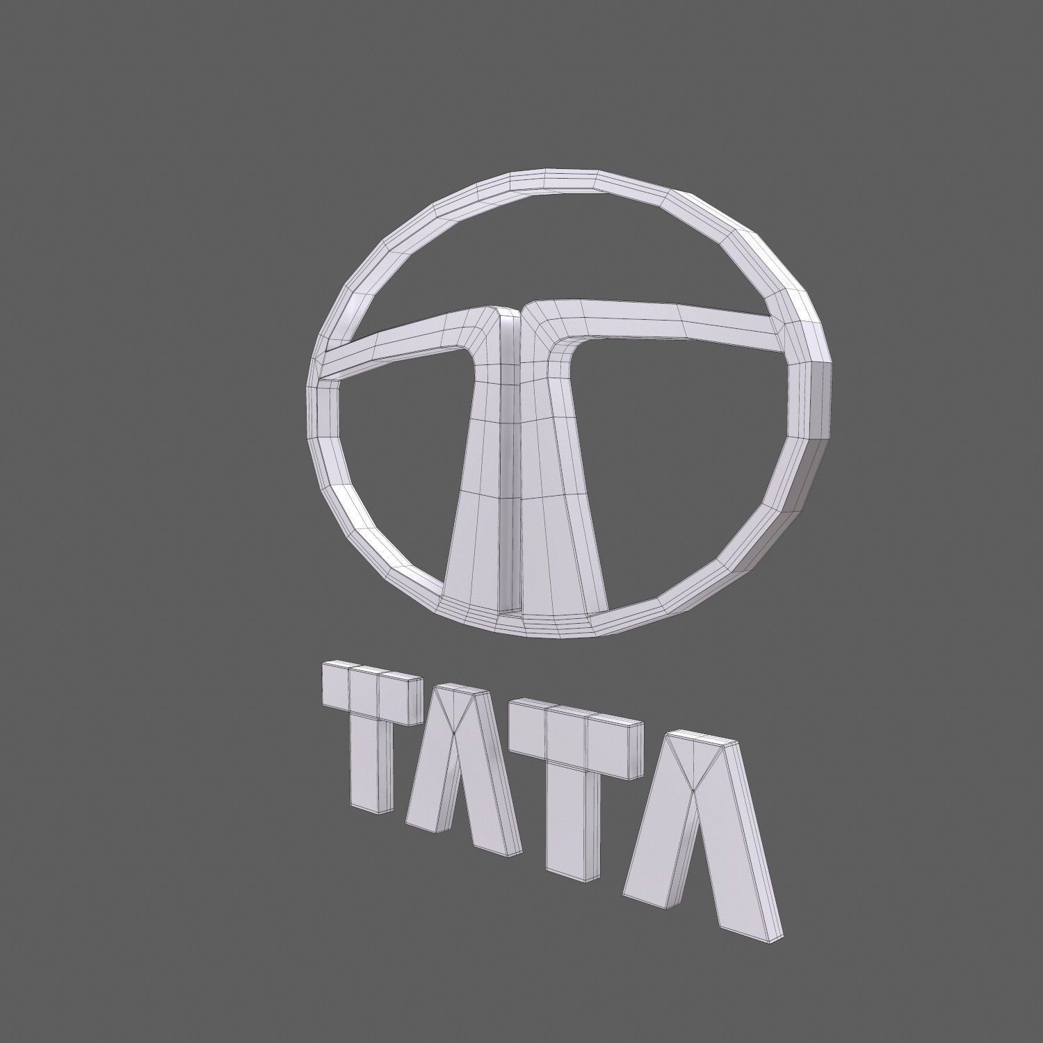 Tata car logo keychain 3d model 3D model | CGTrader