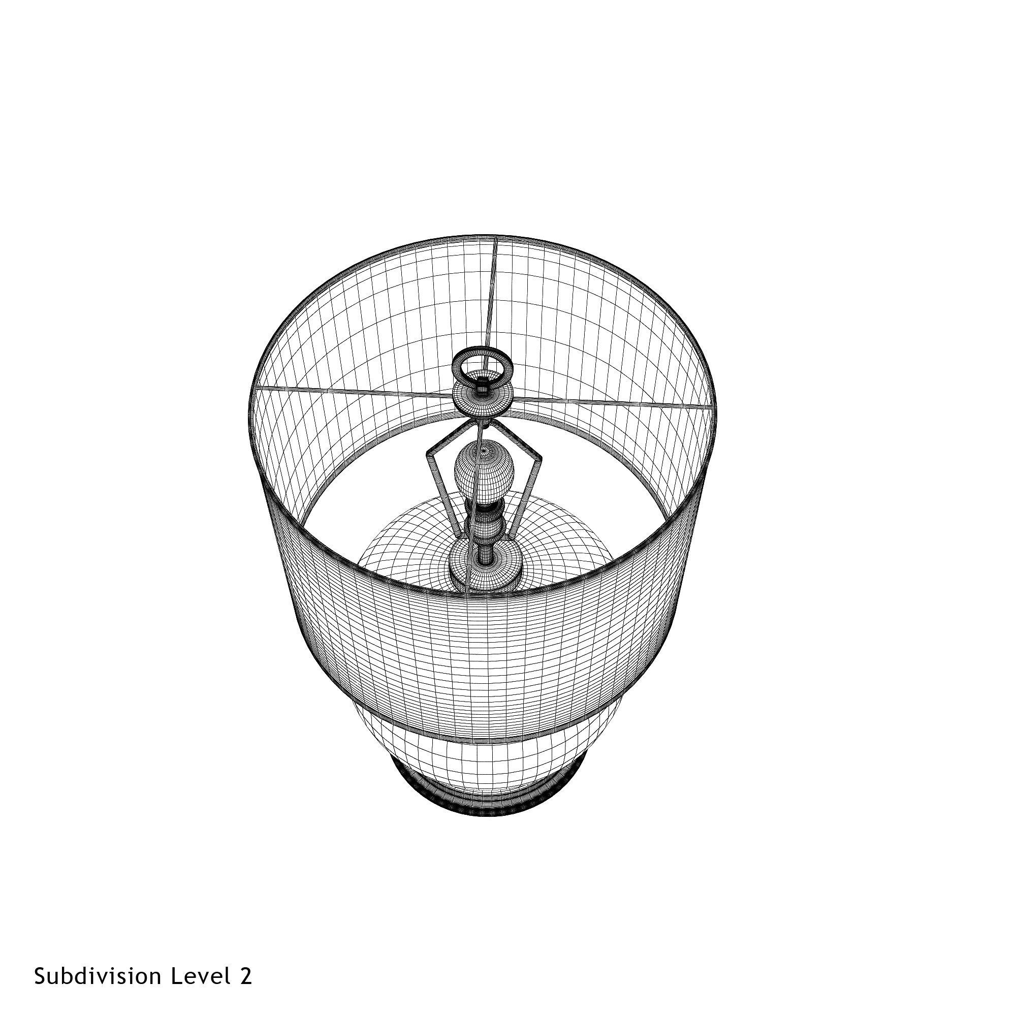 Table lamp Concave Brass 3D model | CGTrader