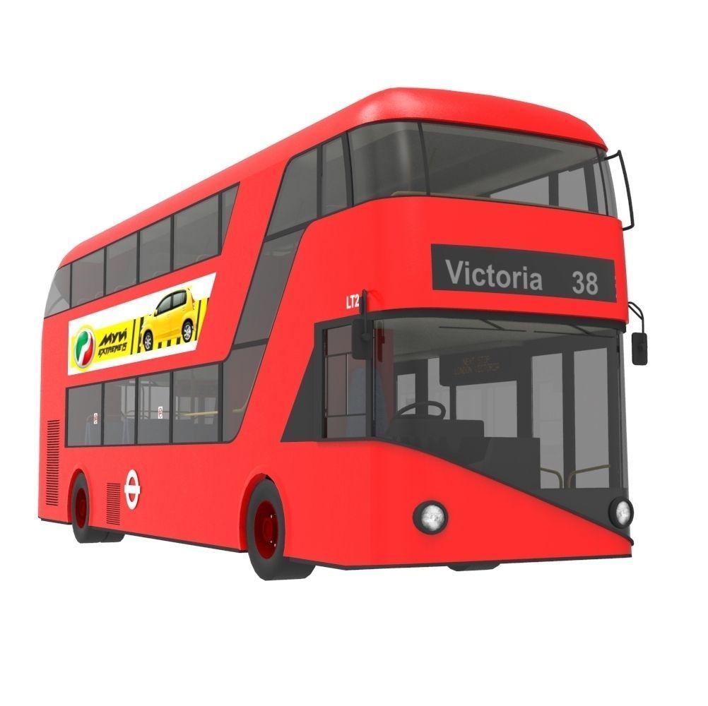 3D model London Bus VR / AR / low-poly FBX MA MB - CGTrader.com