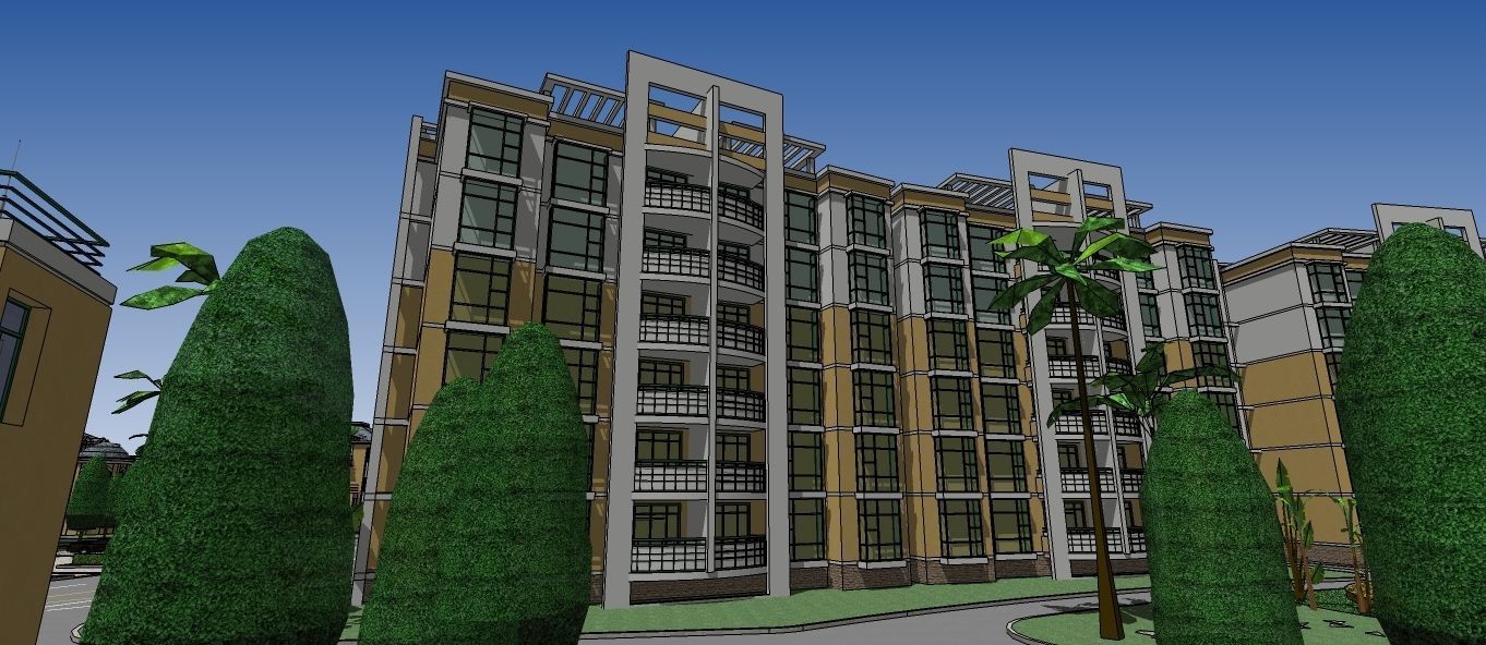 villas home master plan 3D model | CGTrader