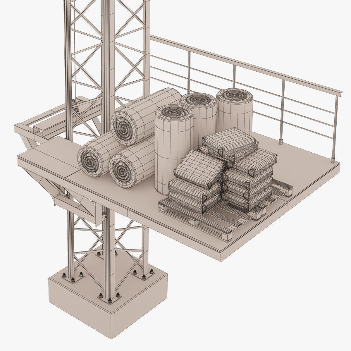 Lifting Machine 3D model | CGTrader