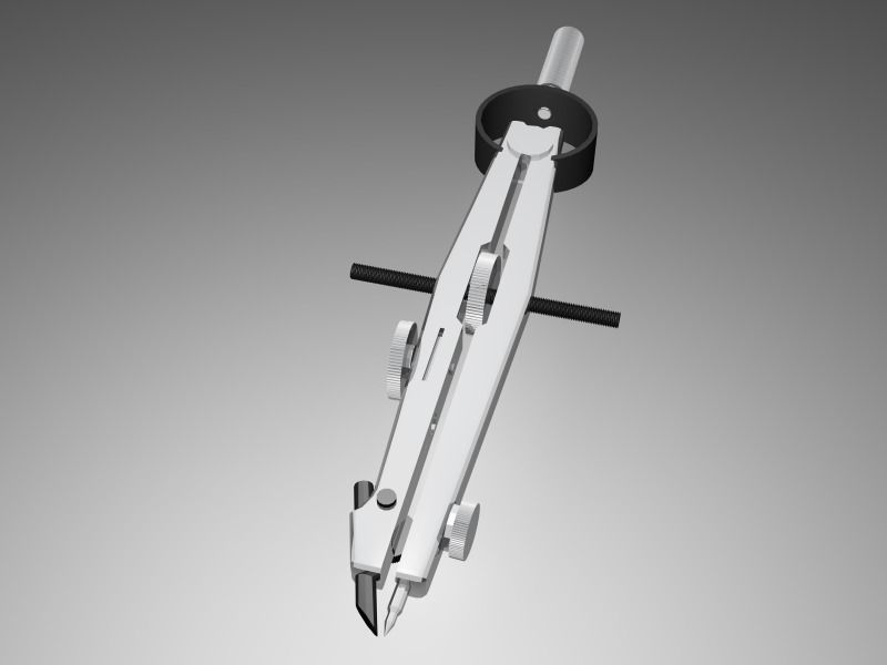 Drawing compass free 3D model | CGTrader