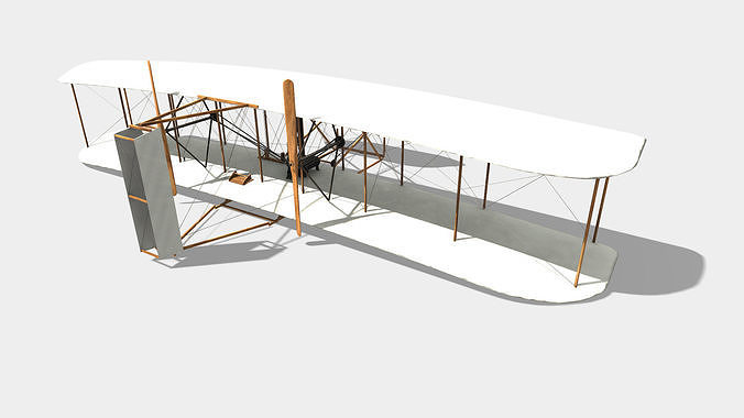 3D model Wright flyer VR / AR / low-poly | CGTrader