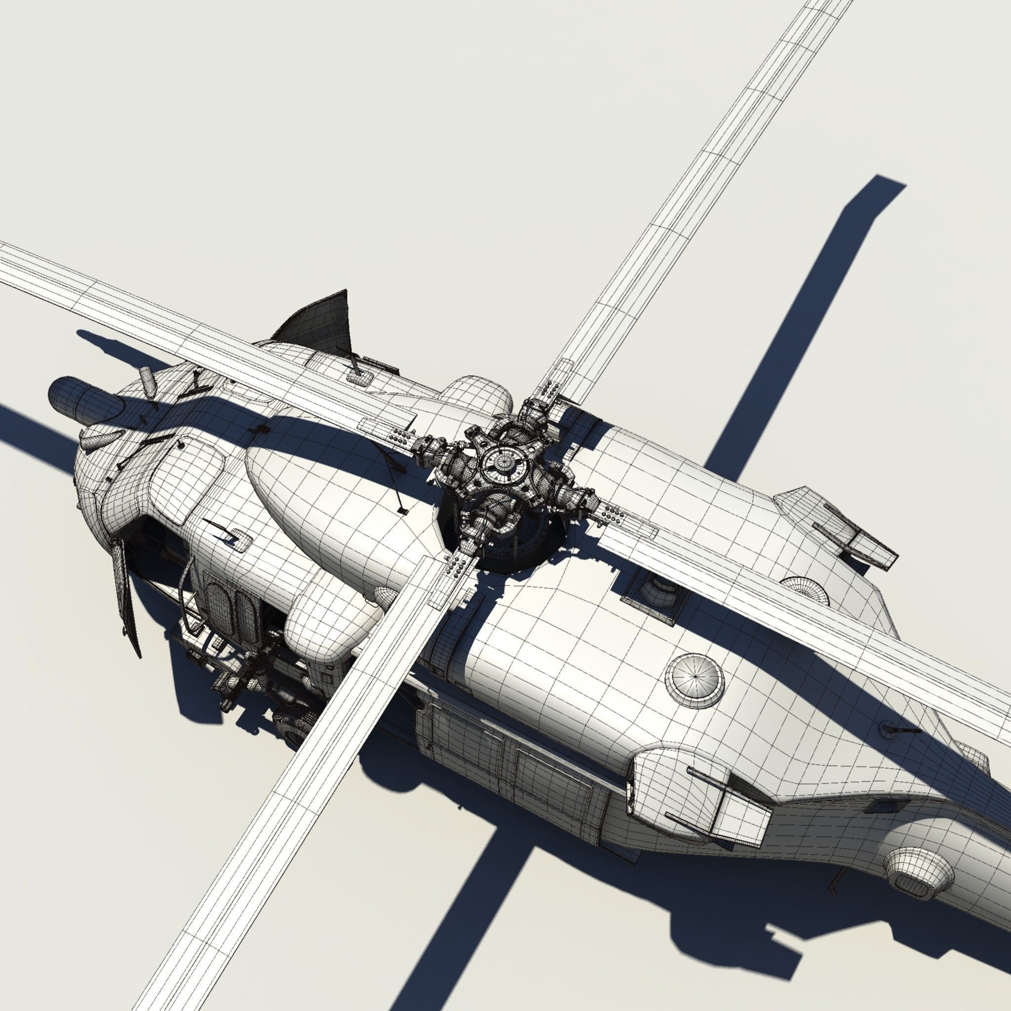 military Blackhawk 3D model rigged | CGTrader