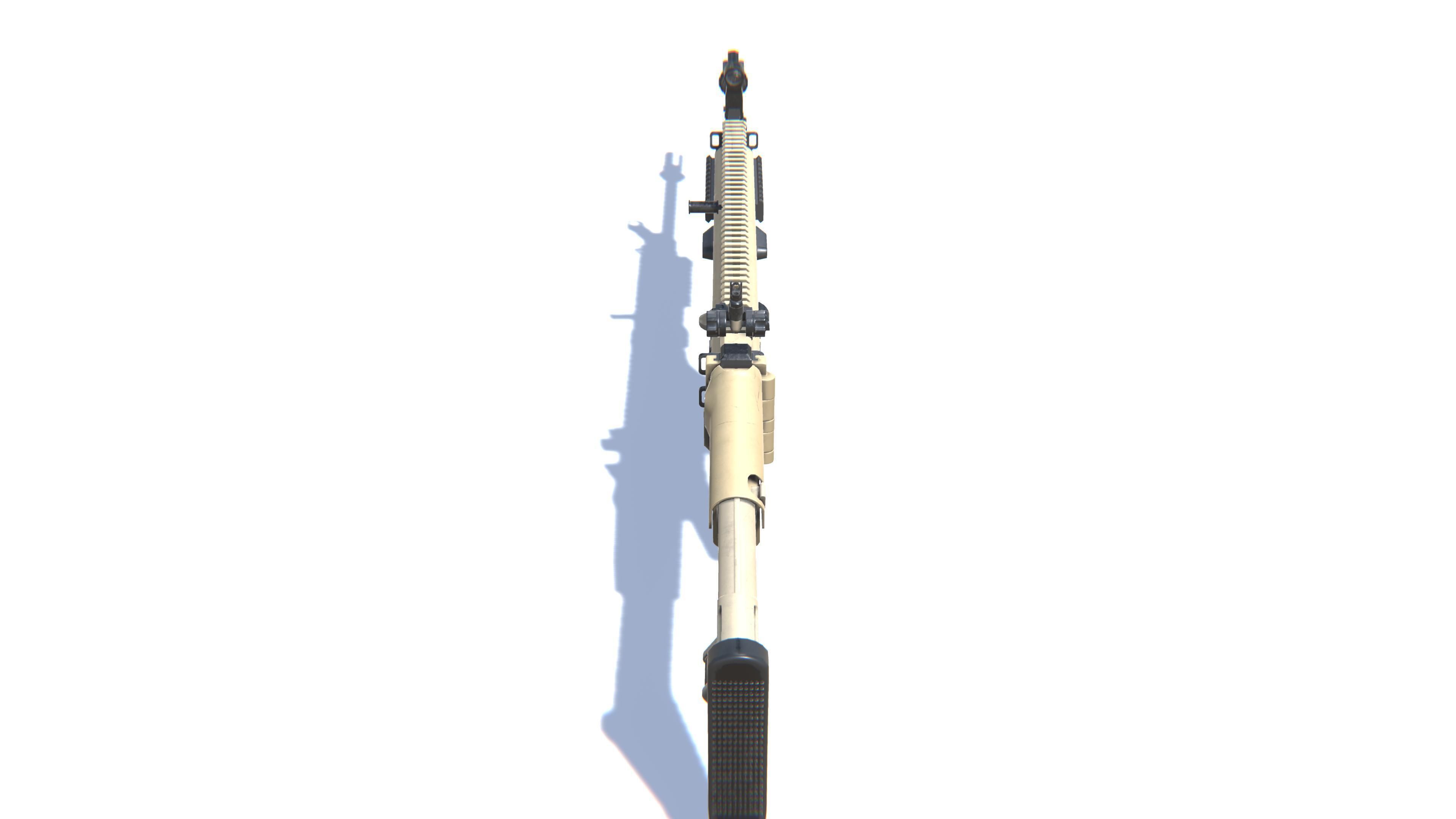 3D model Assault Rifle SCAR-L VR / AR / low-poly | CGTrader