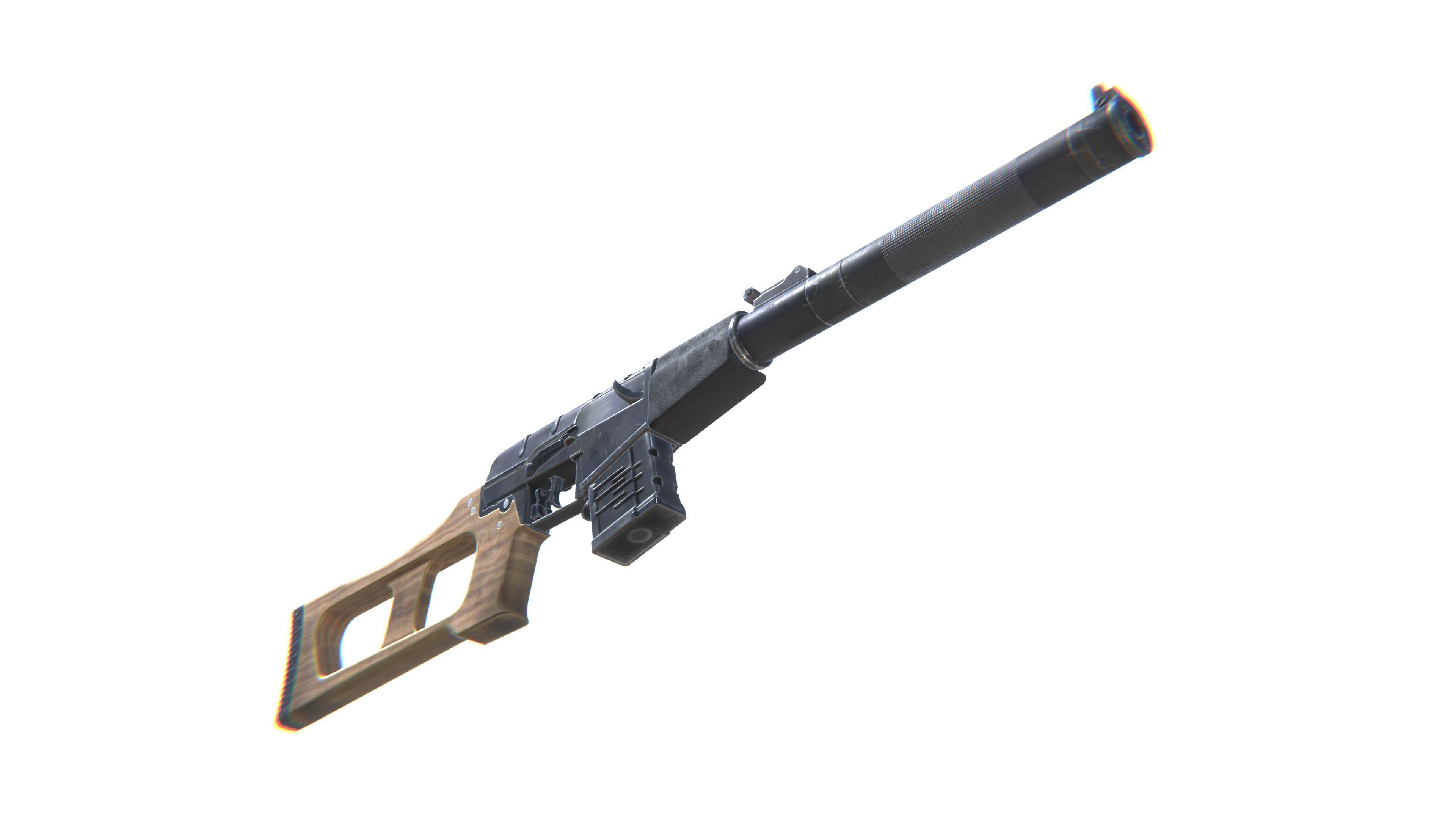 3D model Special OPS Sniper Rifle VSS Vintorez VR / AR / low-poly ...