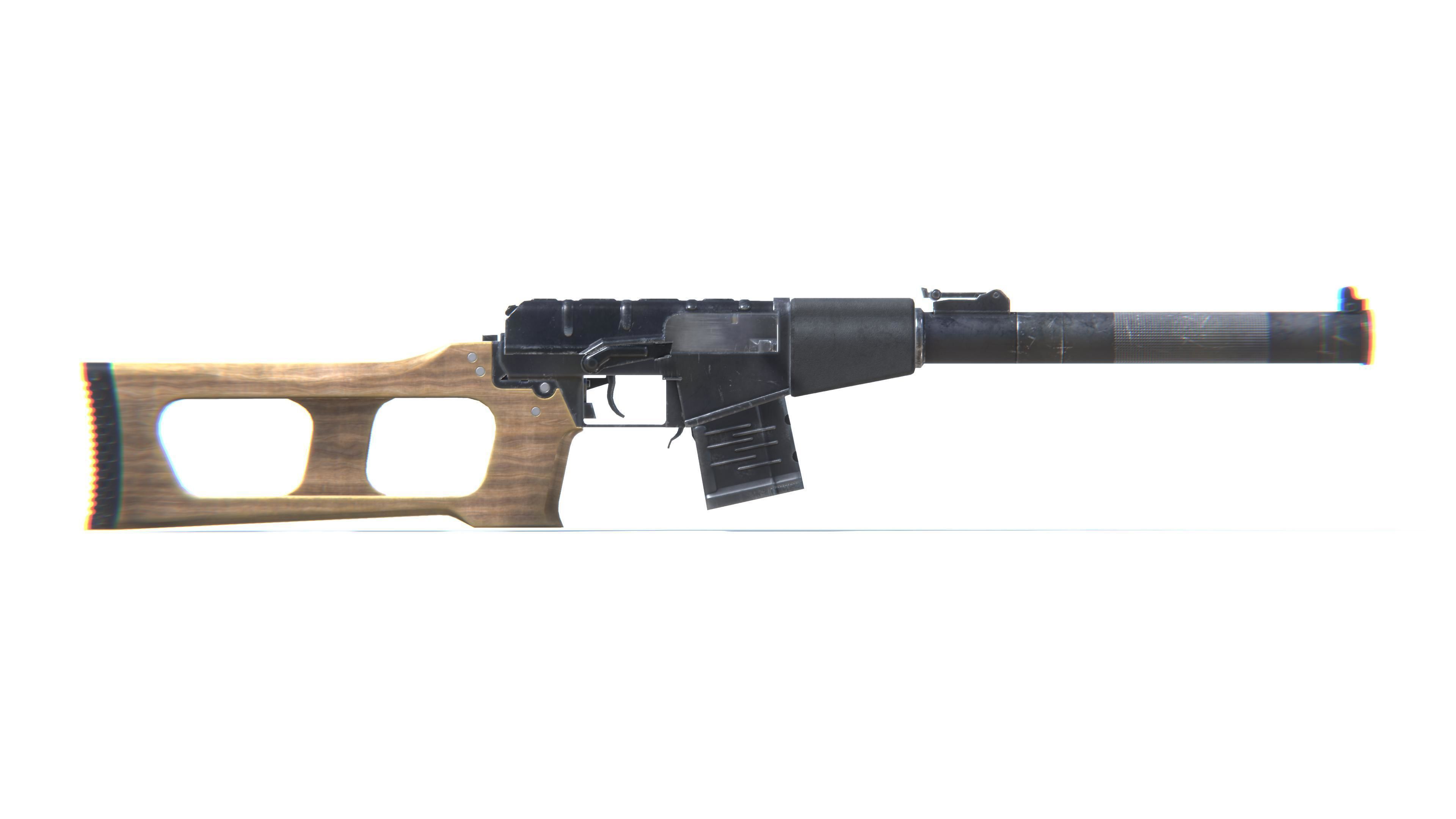 3D model Special OPS Sniper Rifle VSS Vintorez VR / AR / low-poly ...