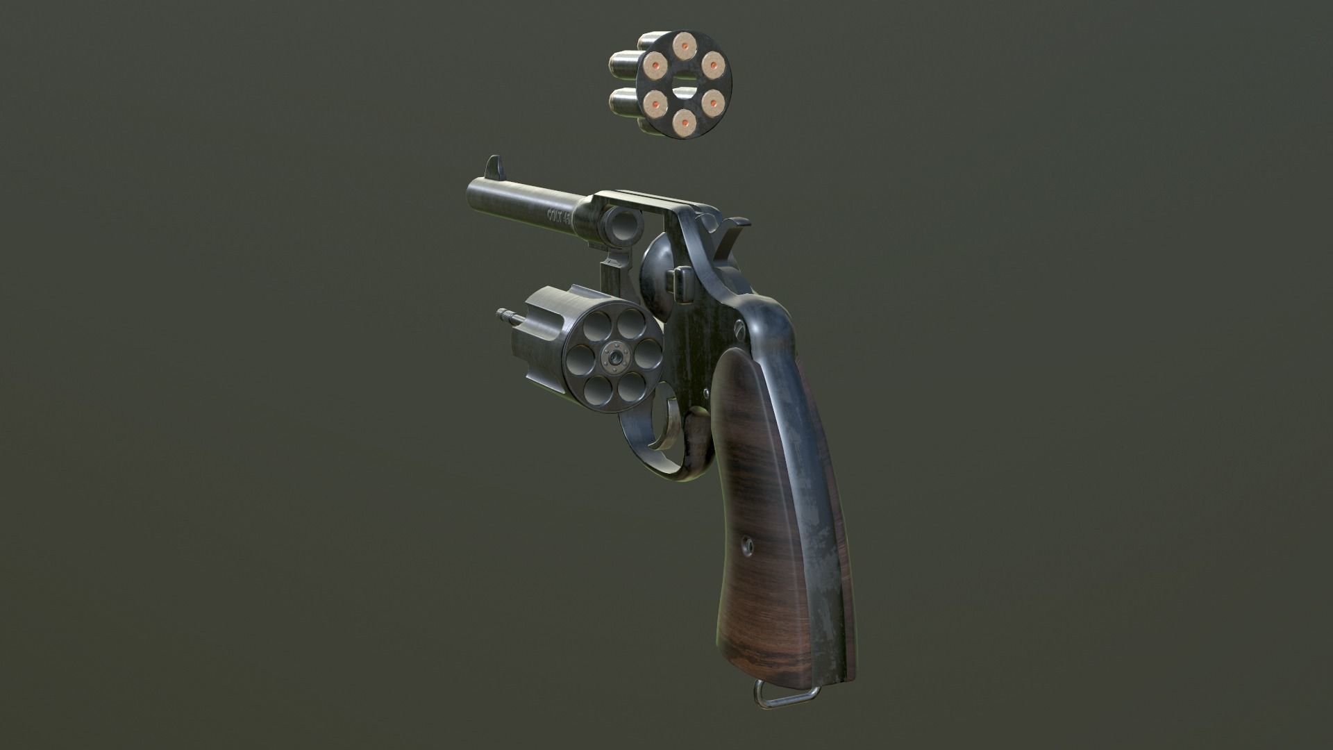 3D model PISTOL M1917 VR / AR / low-poly | CGTrader