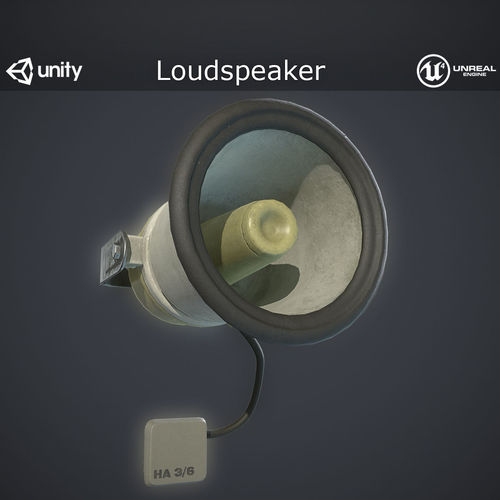 3D model Loudspeaker - VR / AR / low-poly | CGTrader