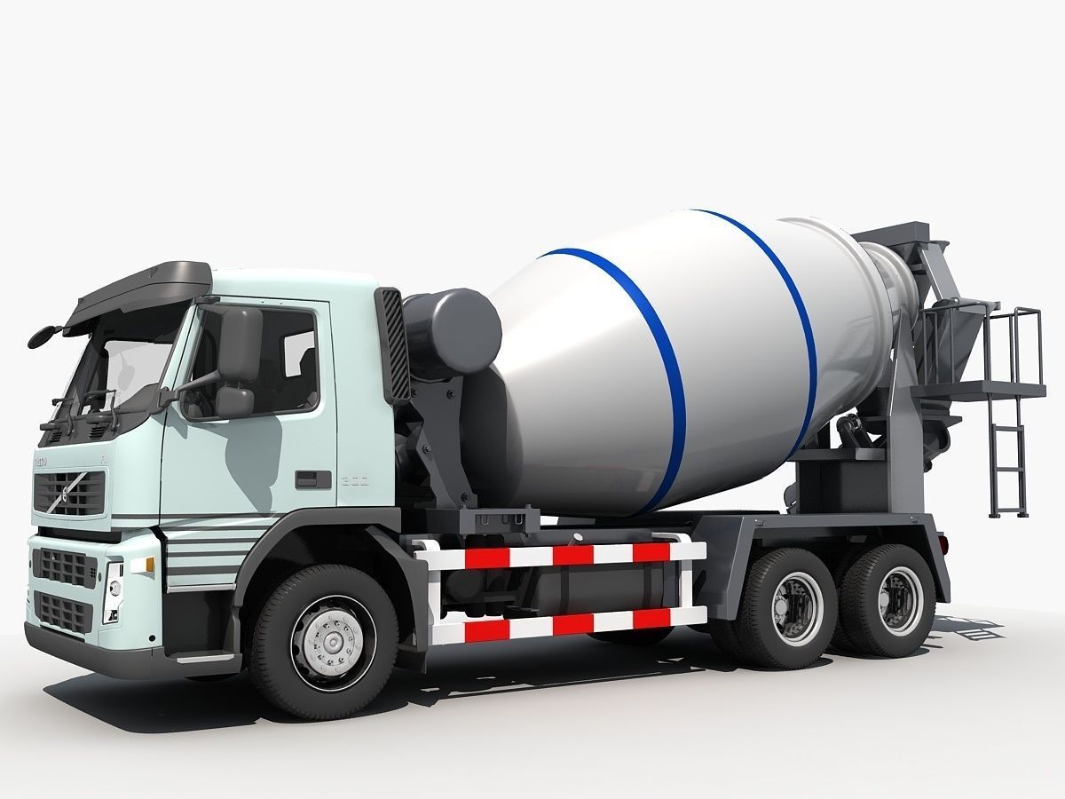 Collection Cement Mixer Concrete pumper 3D model | CGTrader