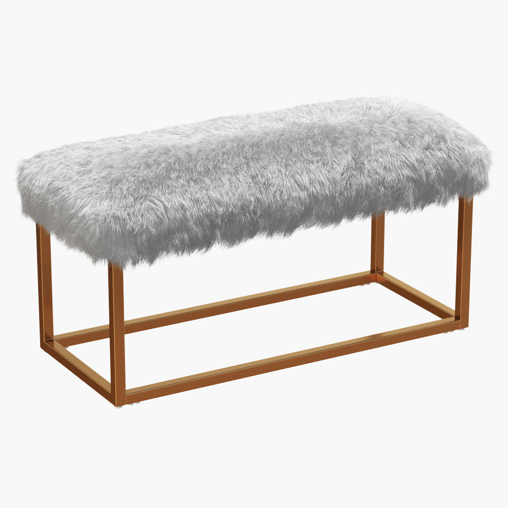 Bostrom Upholstered Bench 3D model | CGTrader