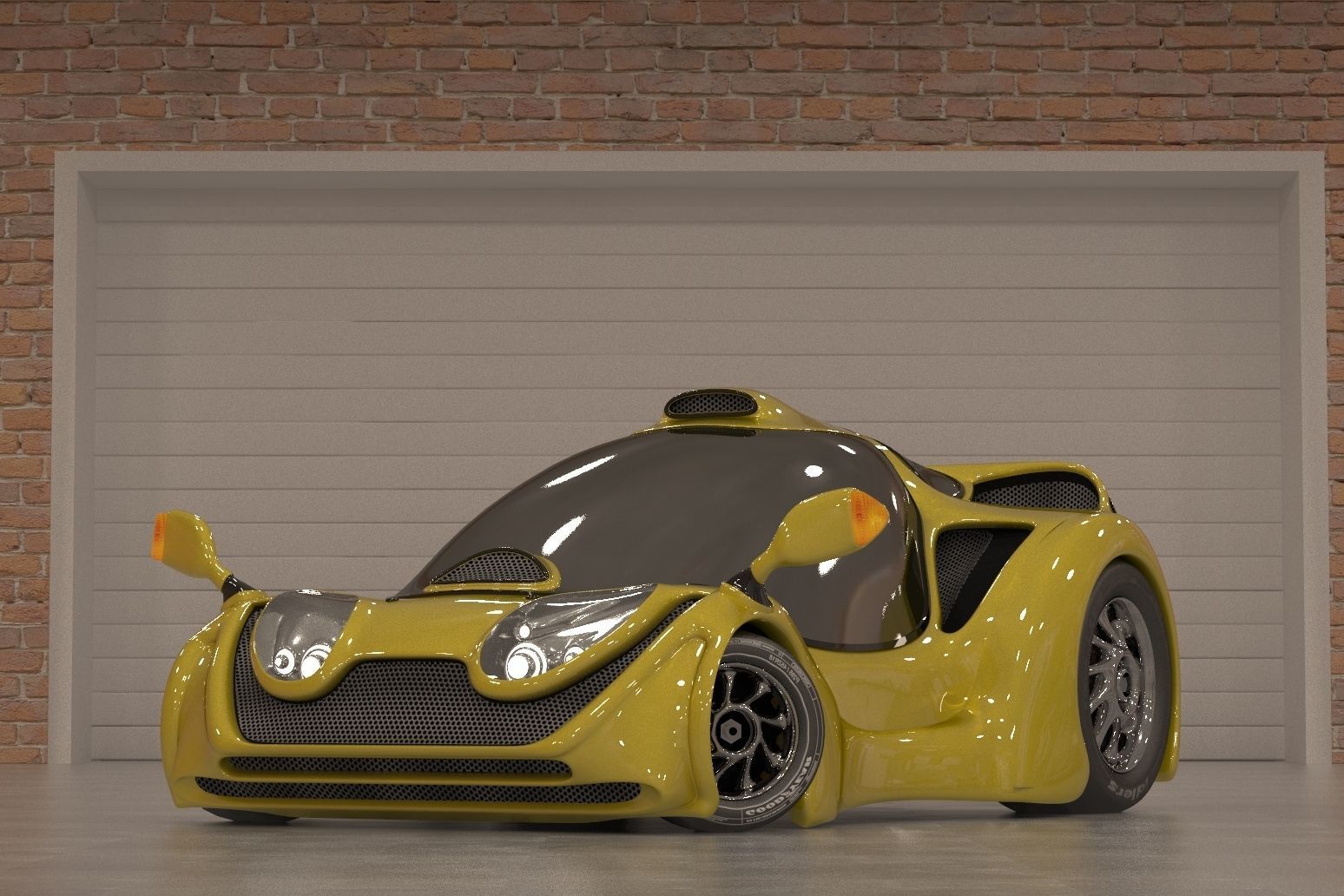 Jook concept car 3D model rigged | CGTrader