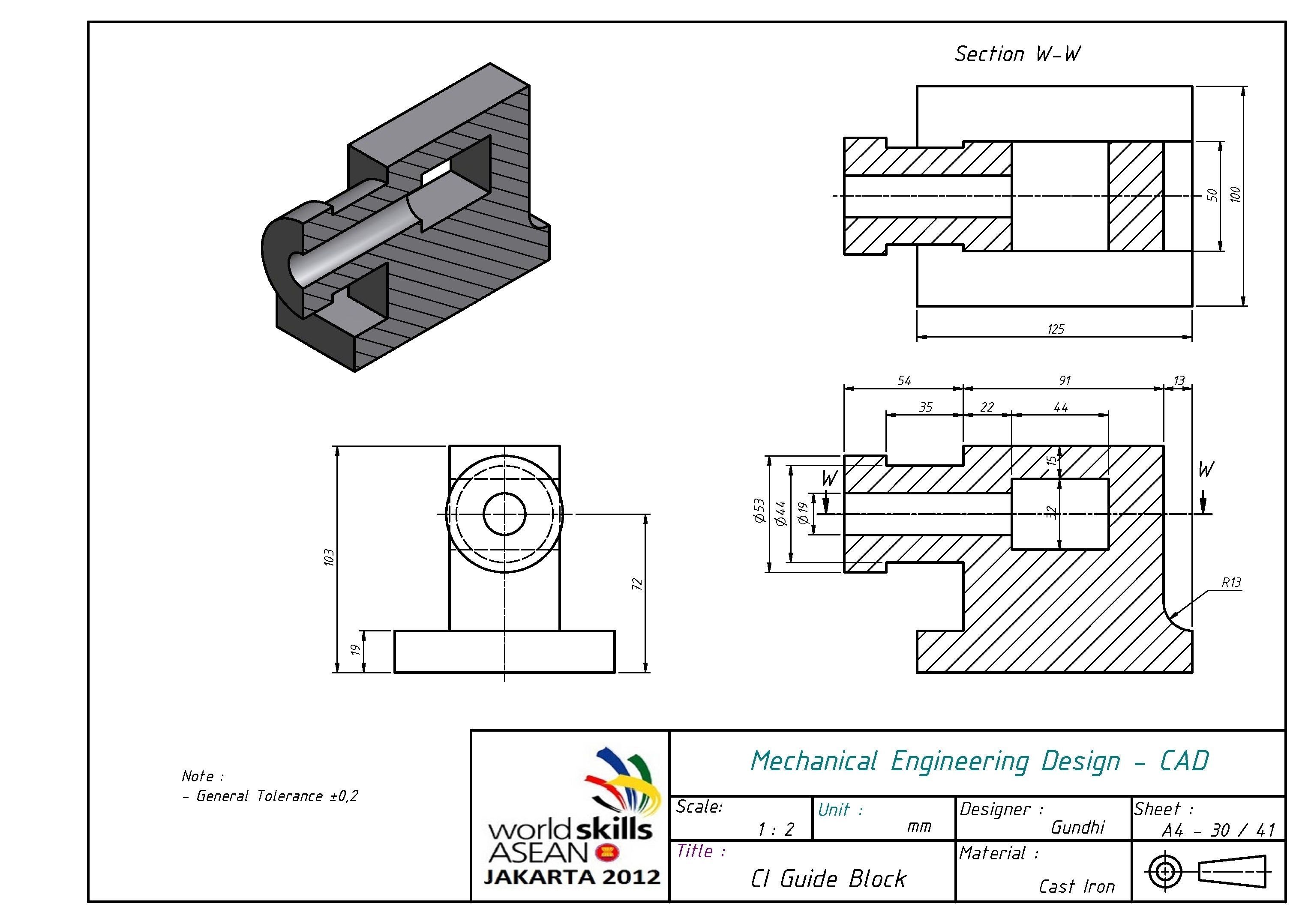 CI Guide Block free 3D model