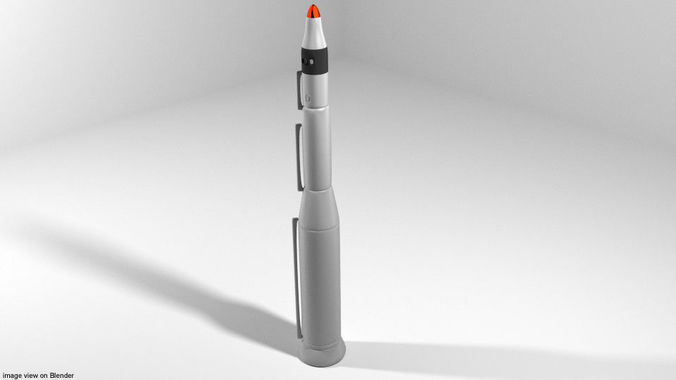 Rocket Missile - Minuteman 3D model | CGTrader