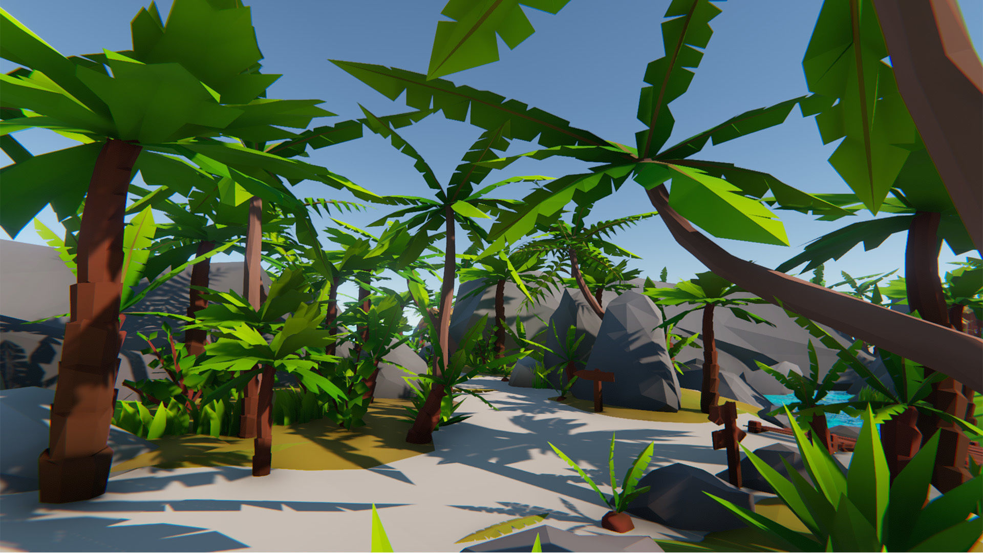 3D model Lowpoly Tropical Island Pack VR / AR / low-poly | CGTrader