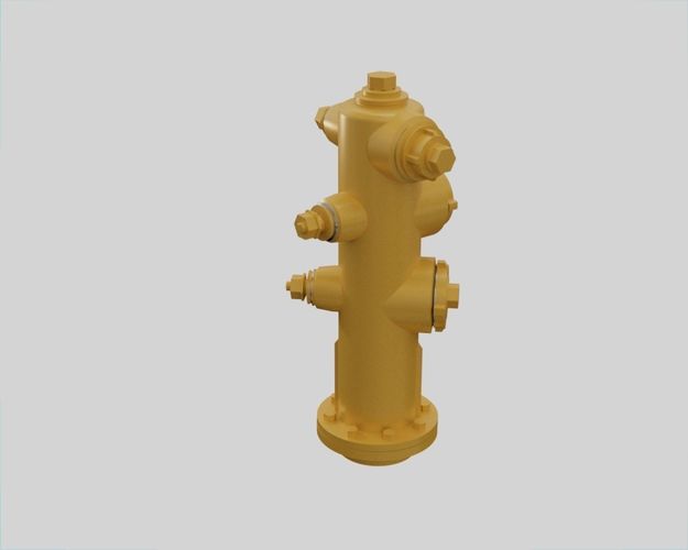 3D model Fire Hydrant 8 LA - Wet Barrel - Safety and Emergency ...