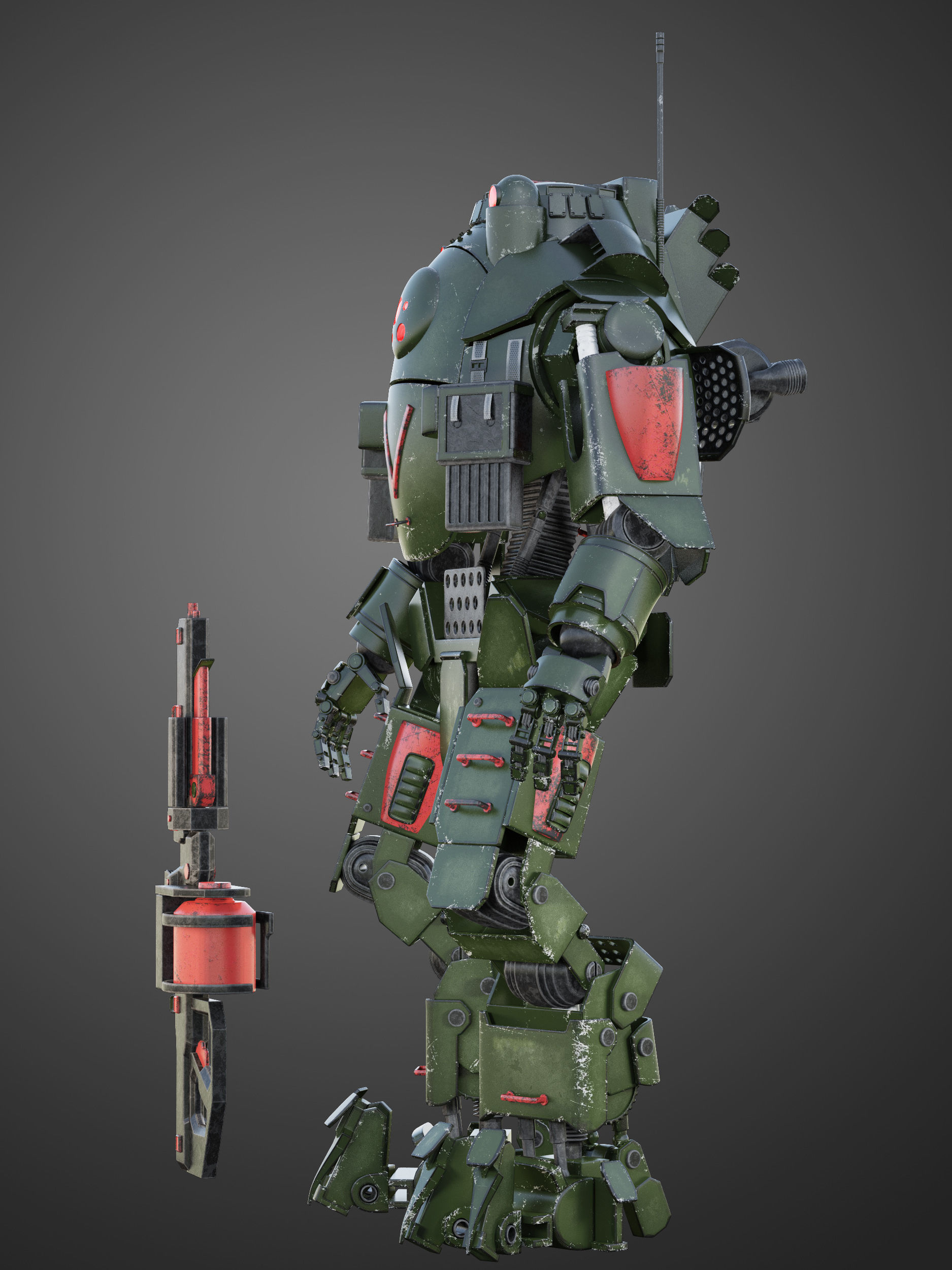 Titanfall Atlas RIGGED 3D model animated rigged | CGTrader