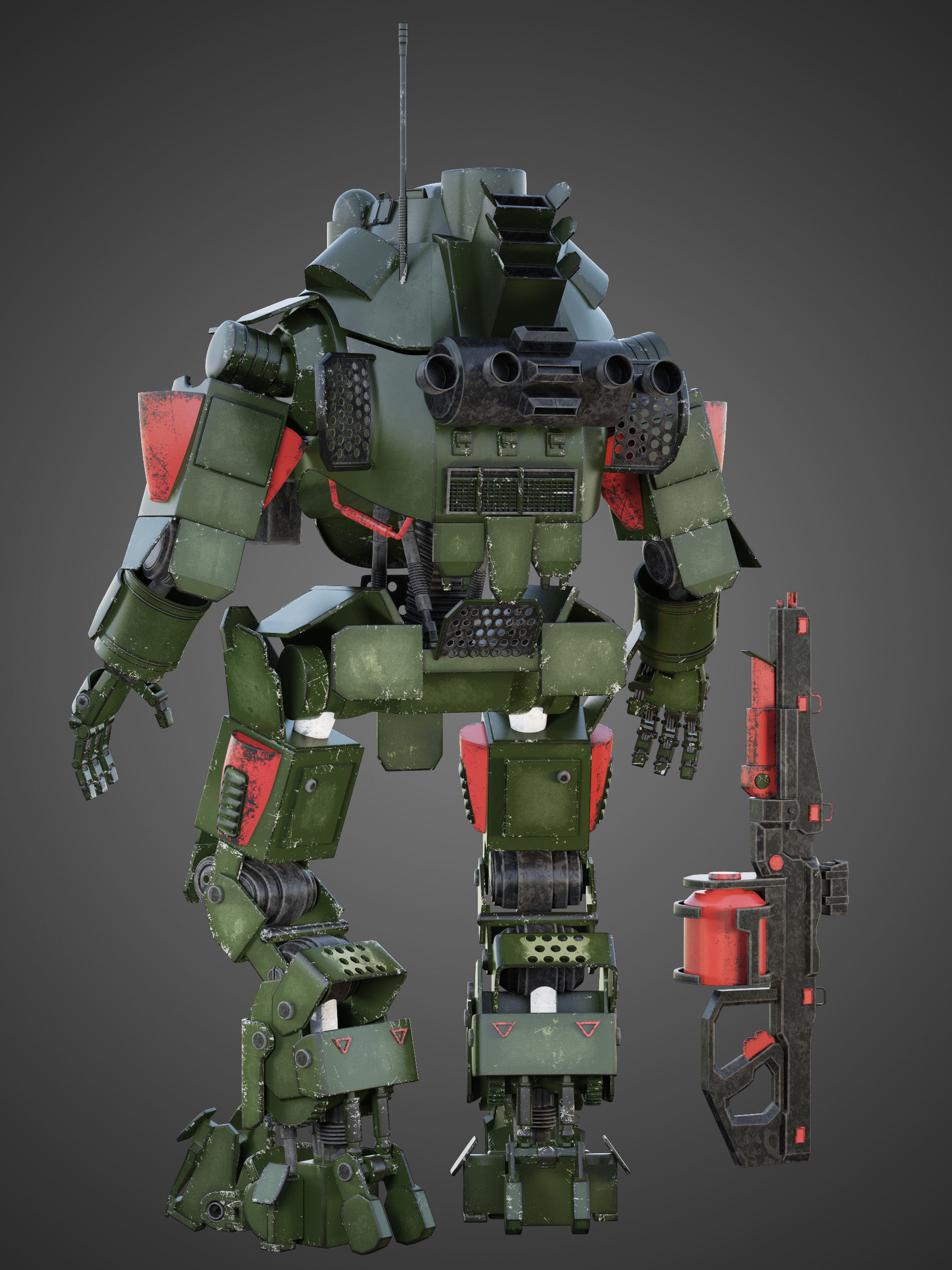 Titanfall Atlas RIGGED 3D model animated rigged | CGTrader
