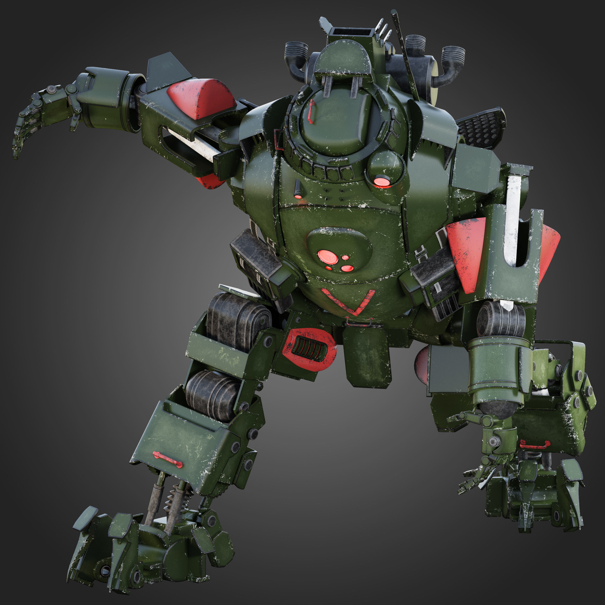 Titanfall Atlas RIGGED 3D model animated rigged | CGTrader