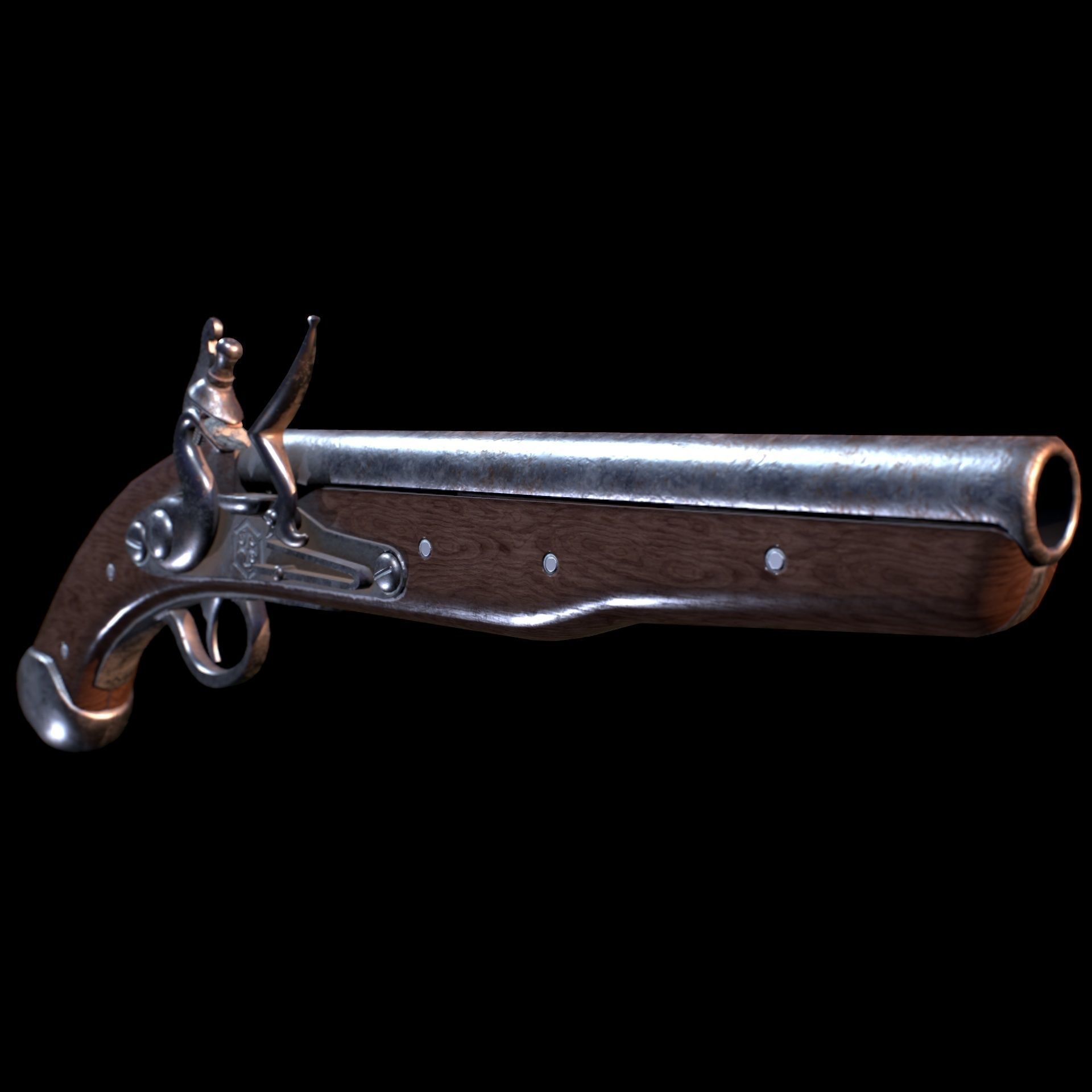 3D model HIE Game Ready Musket D180221 VR / AR / low-poly | CGTrader