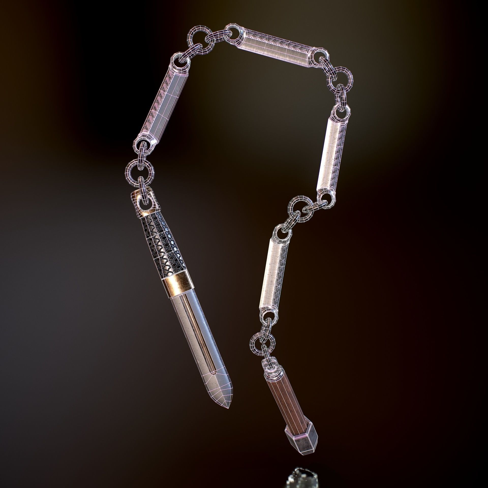 3D model HIE Game Ready Chain Weapon N1 VR / AR / low-poly | CGTrader