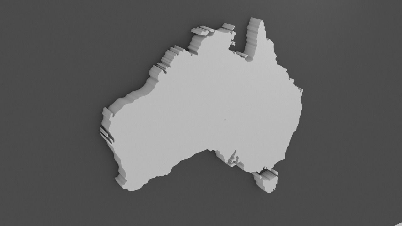 Australia Map 3D model | CGTrader