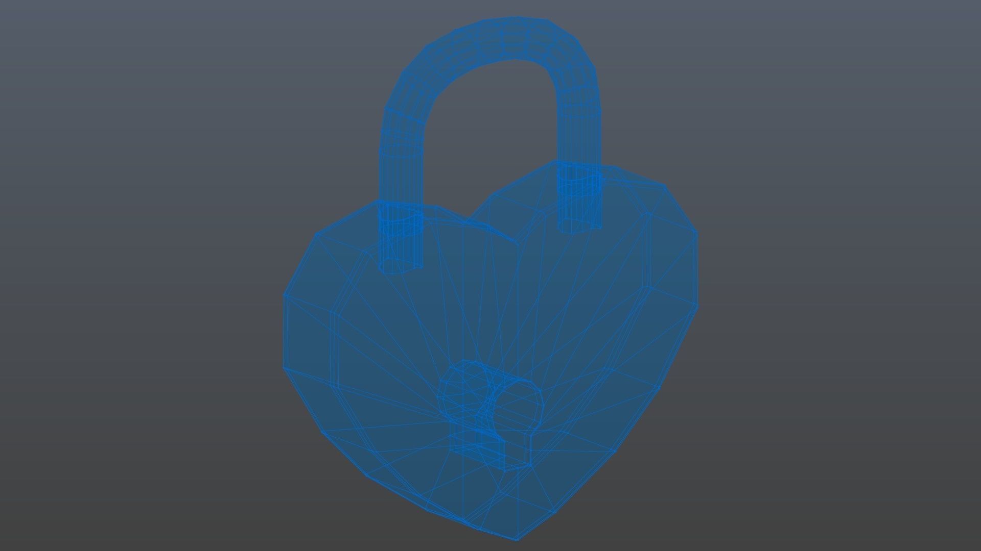3D model Low poly Lock heart VR / AR / low-poly | CGTrader