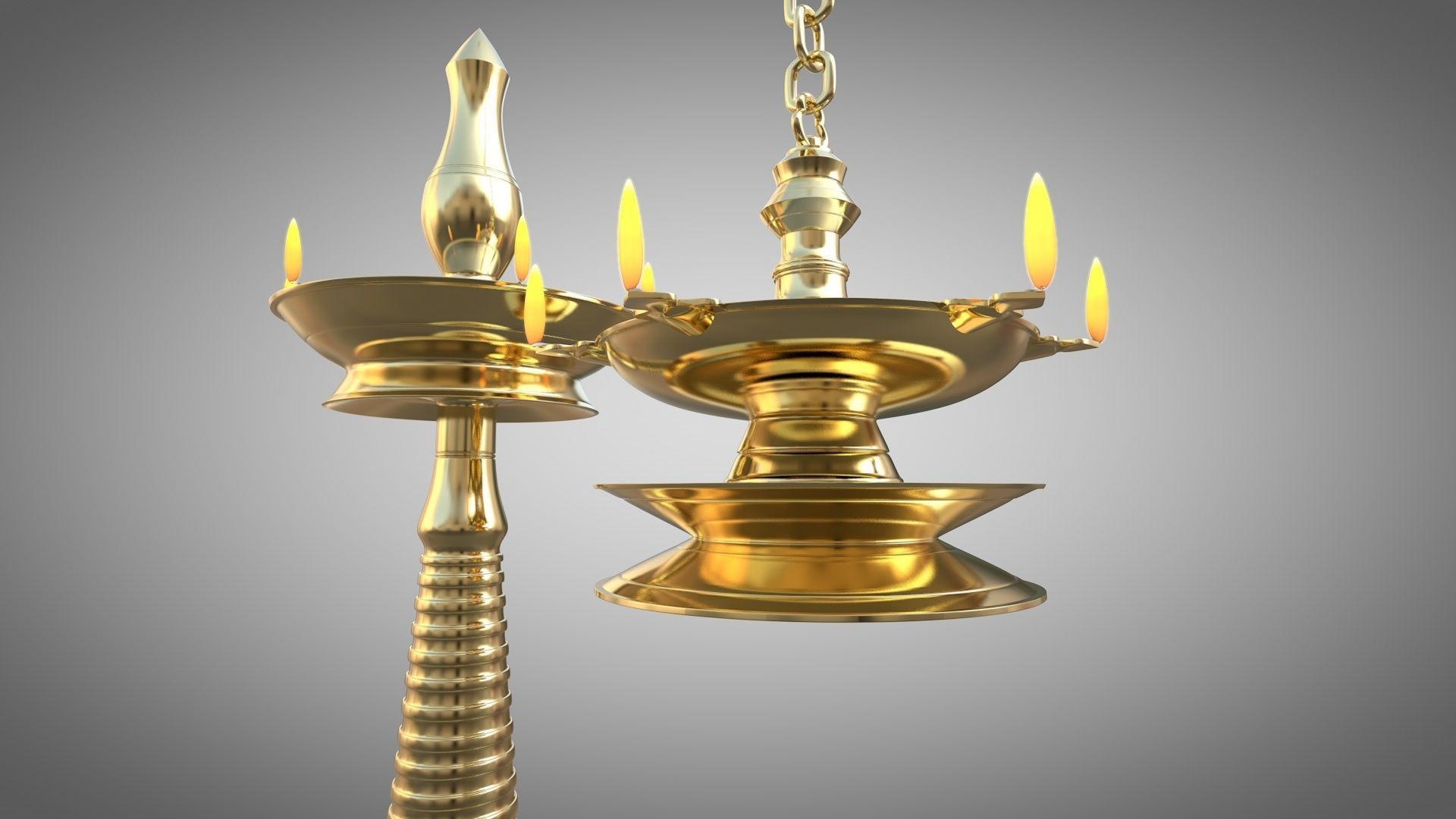 3D model Lamp temple VR / AR / low-poly | CGTrader