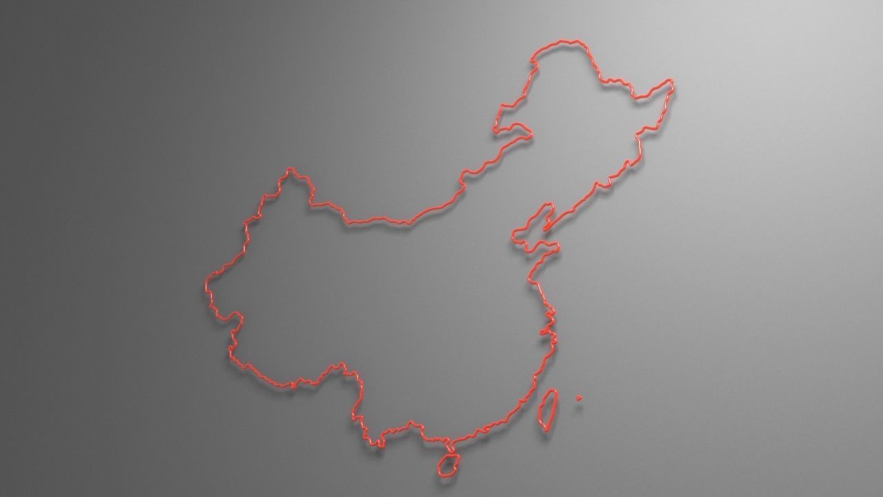 China Map 3D model | CGTrader