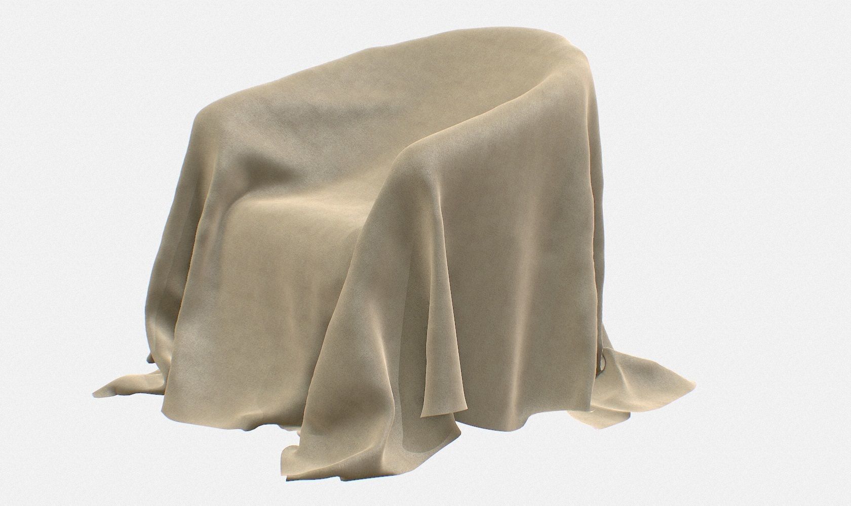 3D model Fabric Cover V4 VR / AR / low-poly | CGTrader