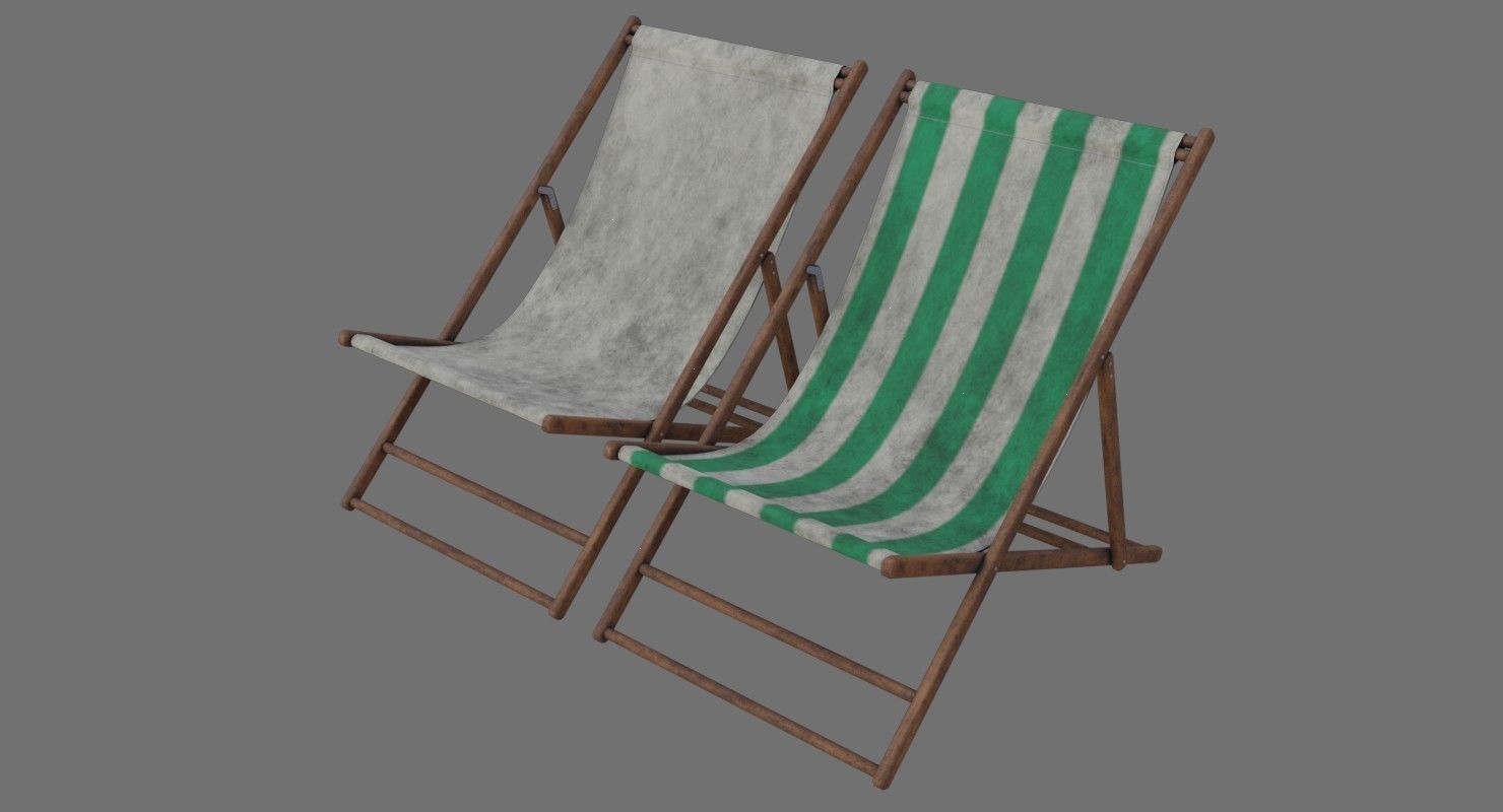 3D model Beach Chair 1B | CGTrader