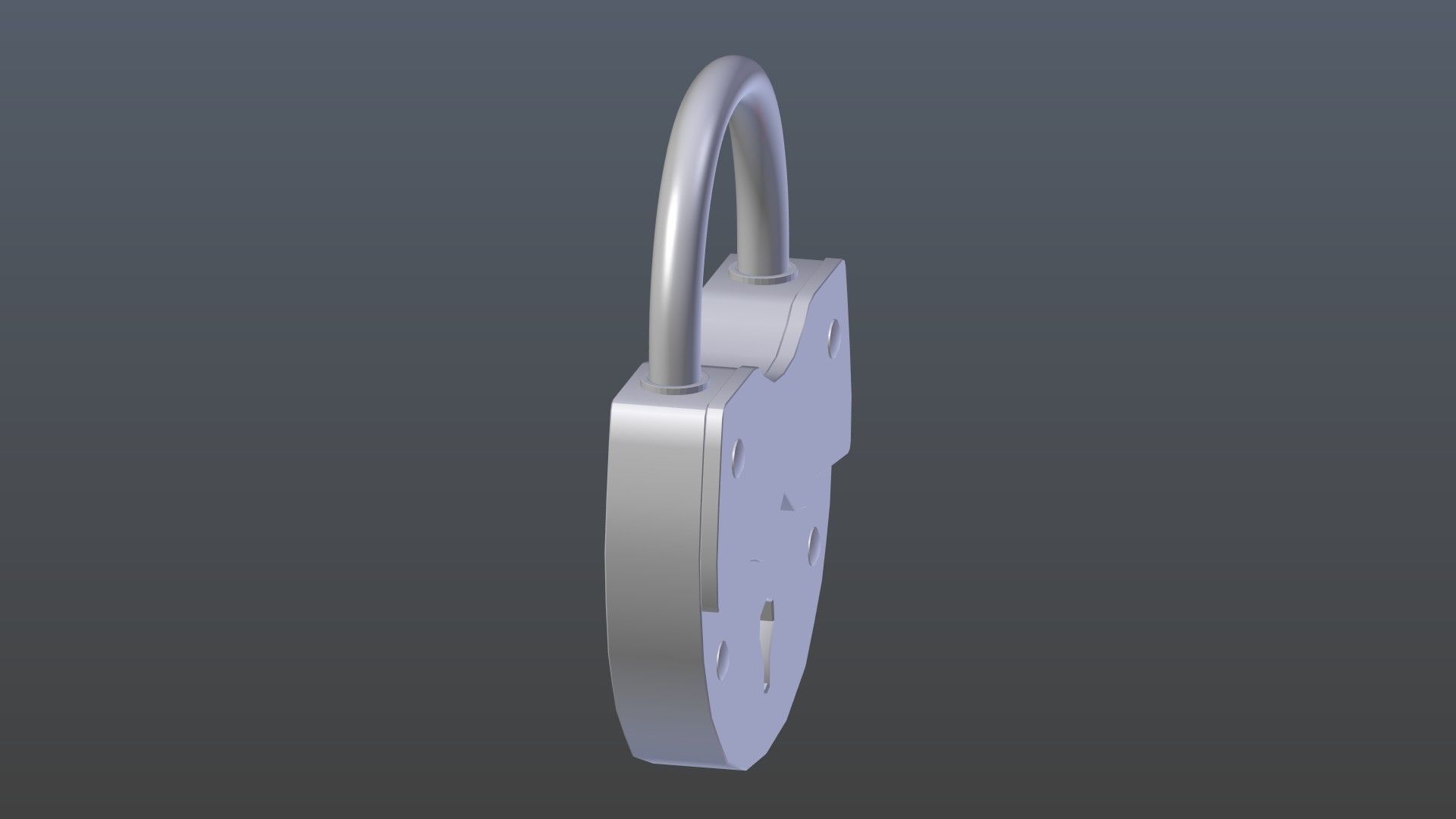 Retro lock 3D model | CGTrader